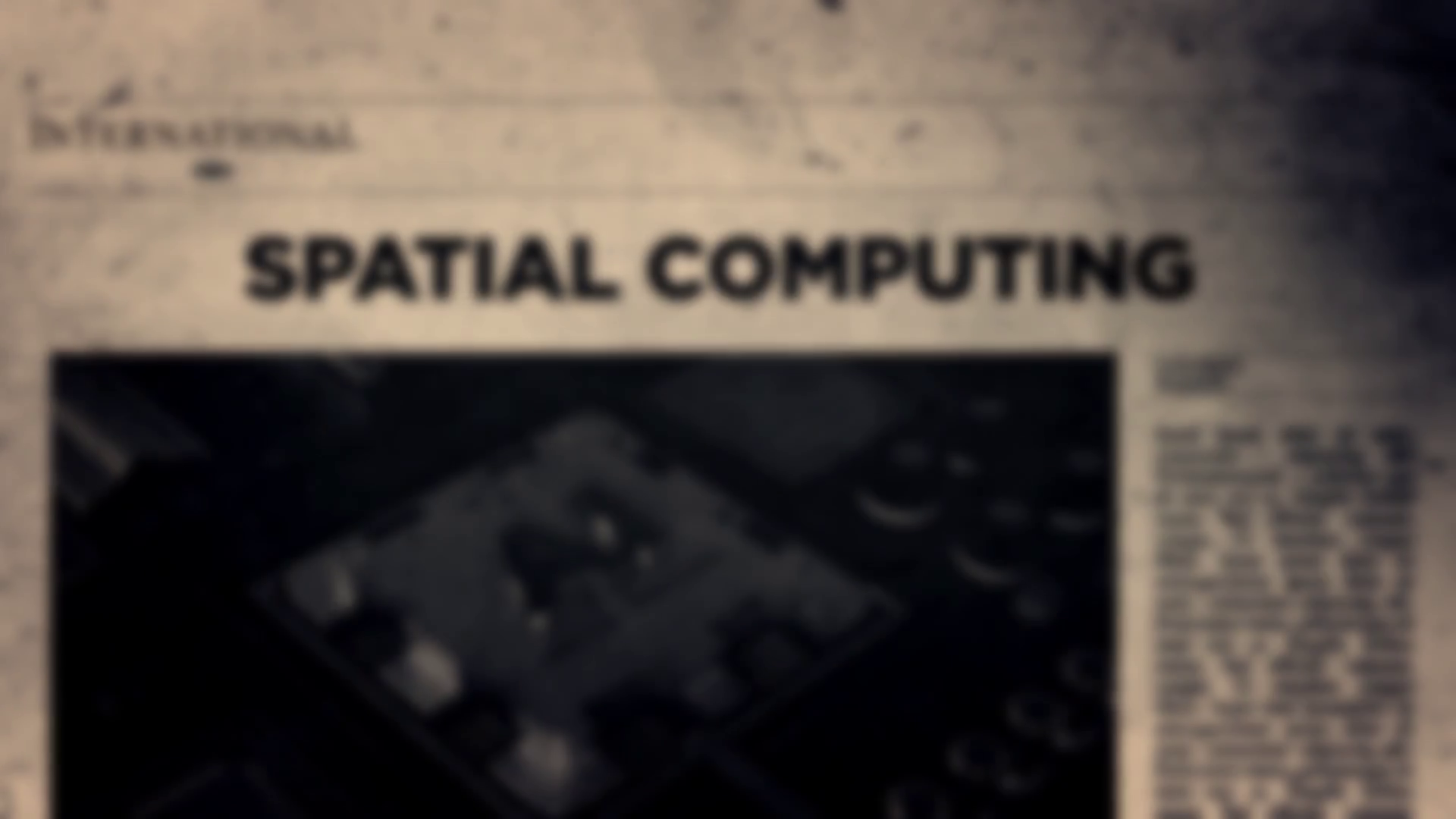 Spatial Computing Title On Newspaper Stock Motion Graphics SBV ...