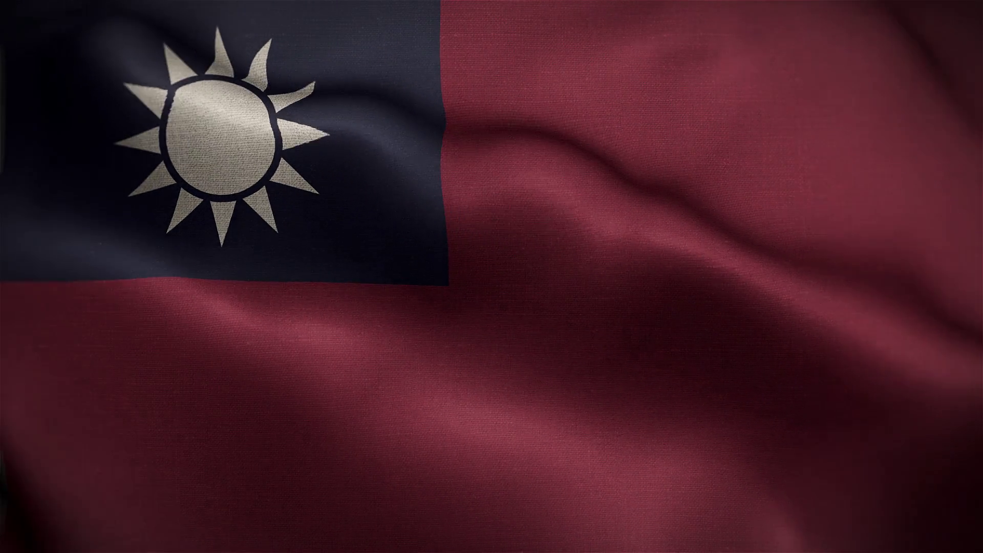 Official Flag Of Taiwan Waving In Wind In Stock Motion Graphics SBV ...