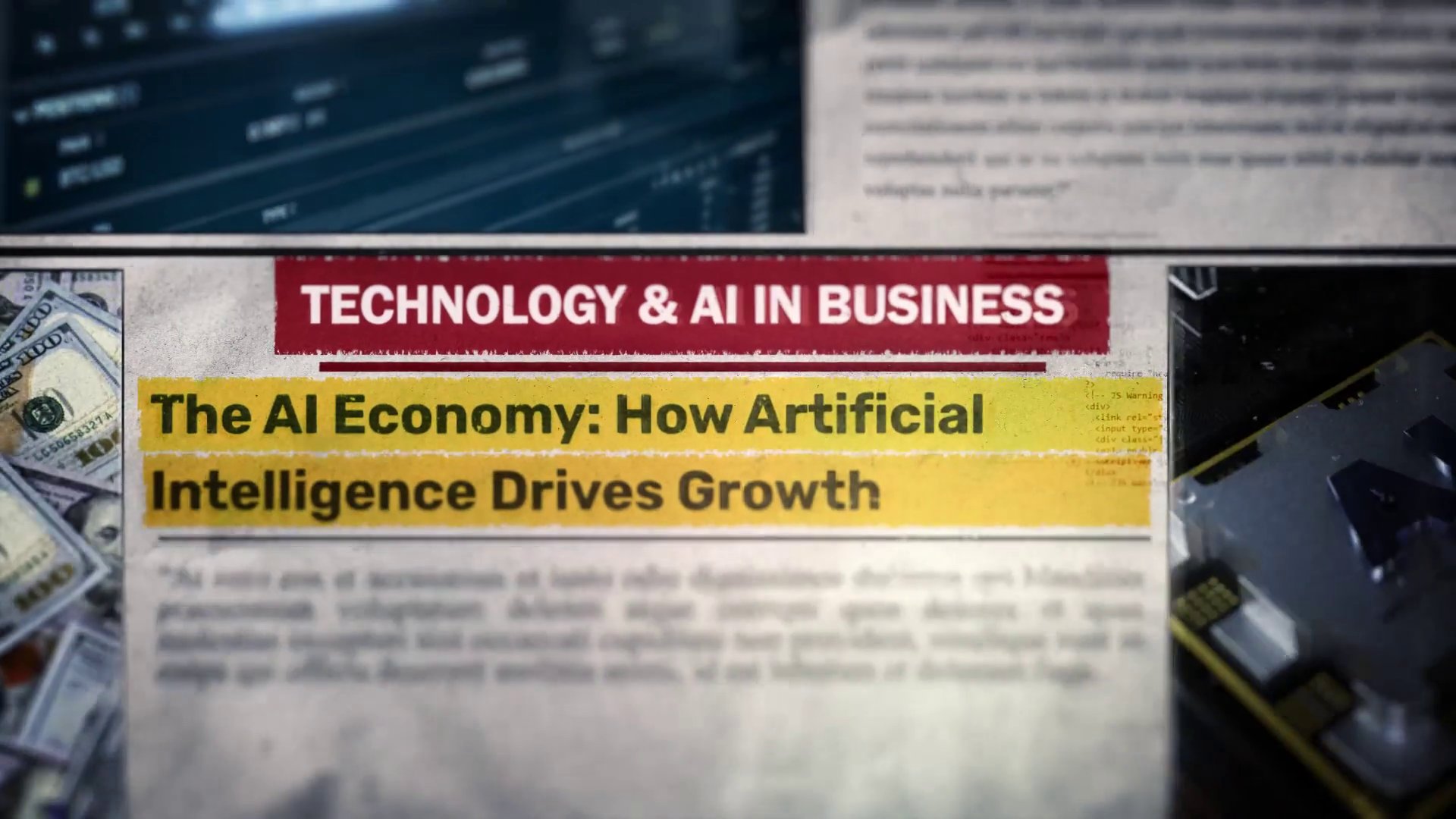 The Ai Economy Artificial Intelligence Stock Motion Graphics SBV ...