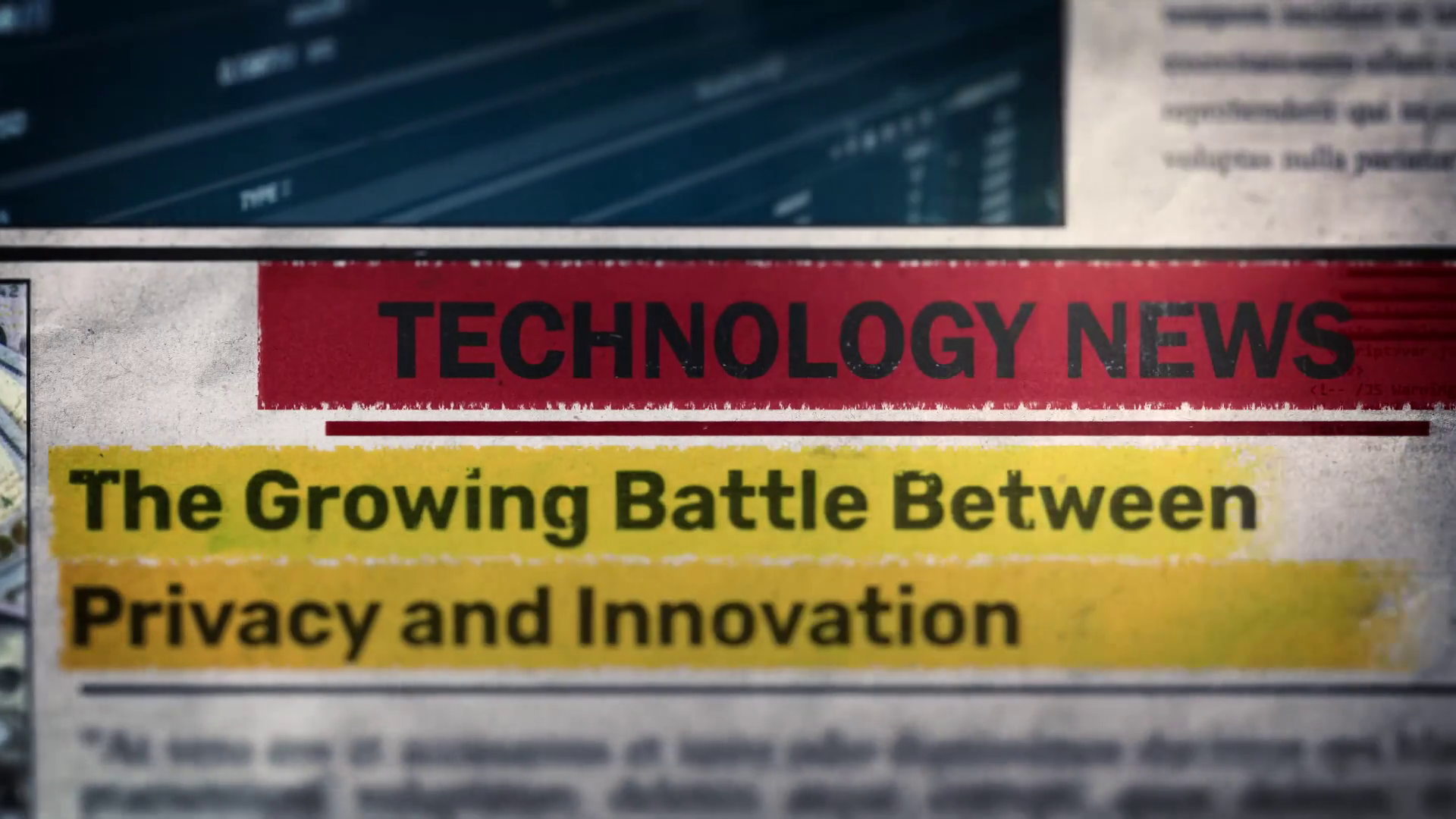 The Growing Battle Between Privacy Stock Motion Graphics SBV-351939808 ...