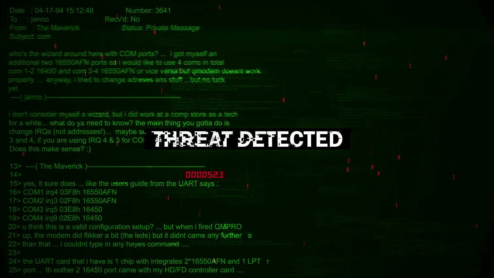 Threat Detected Warning Text On Hacking Stock Motion Graphics SBV-351720460 - Storyblocks
