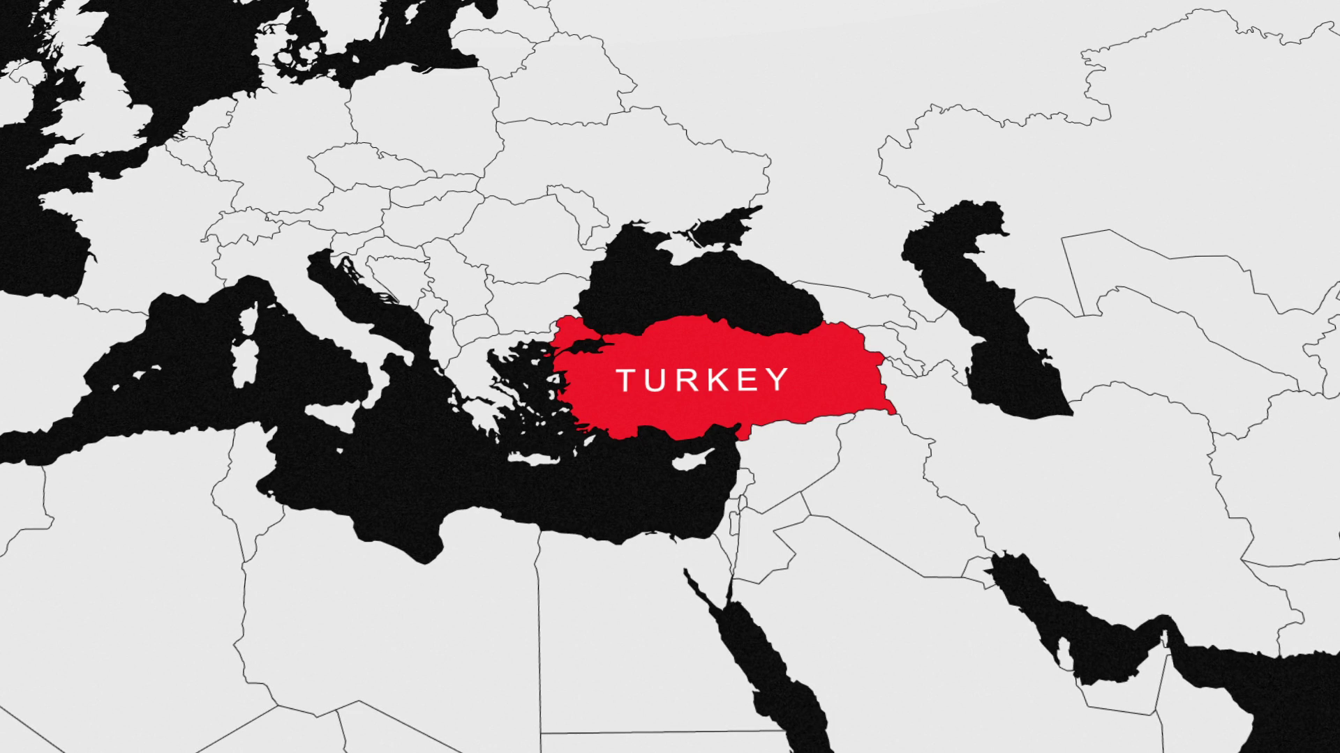 Turkey Map Red Black Stock Motion Graphics SBV-348581999 - Storyblocks