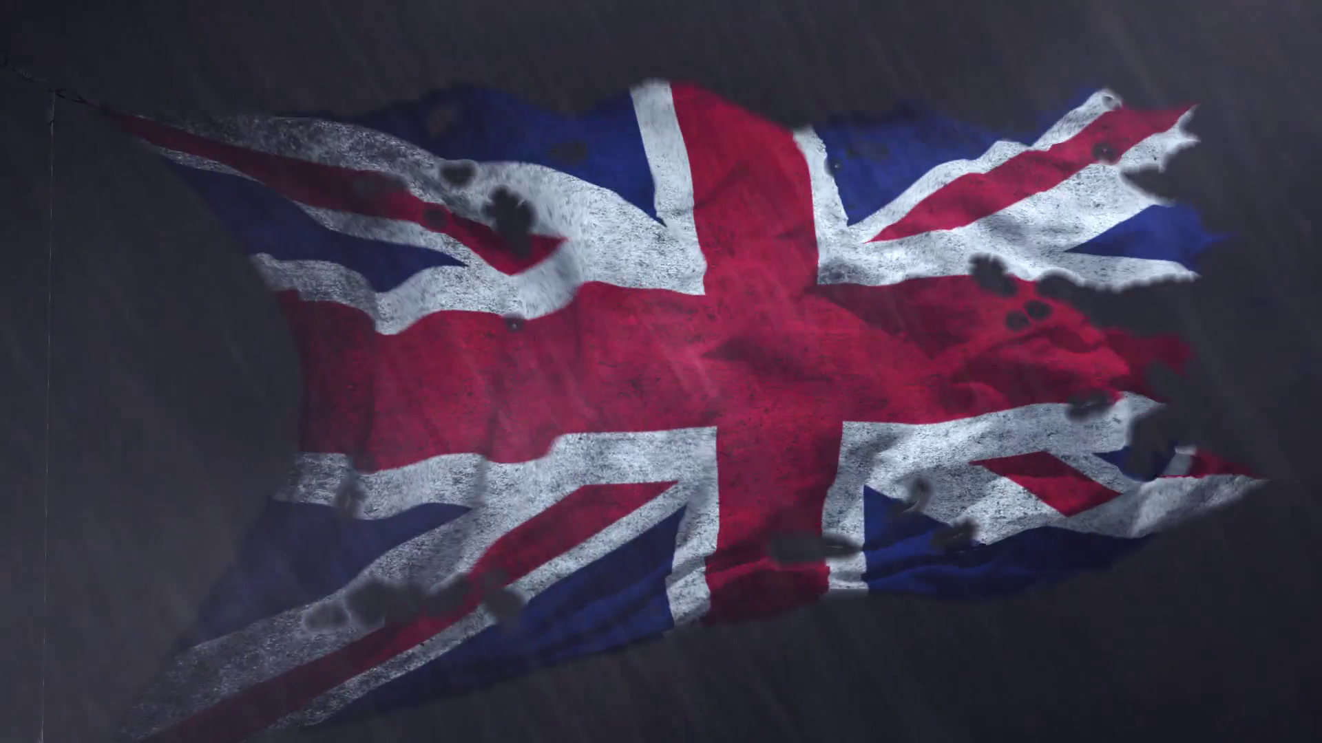 Weathered Union Jack Flag - Ragged Flag Of Stock Motion Graphics SBV ...