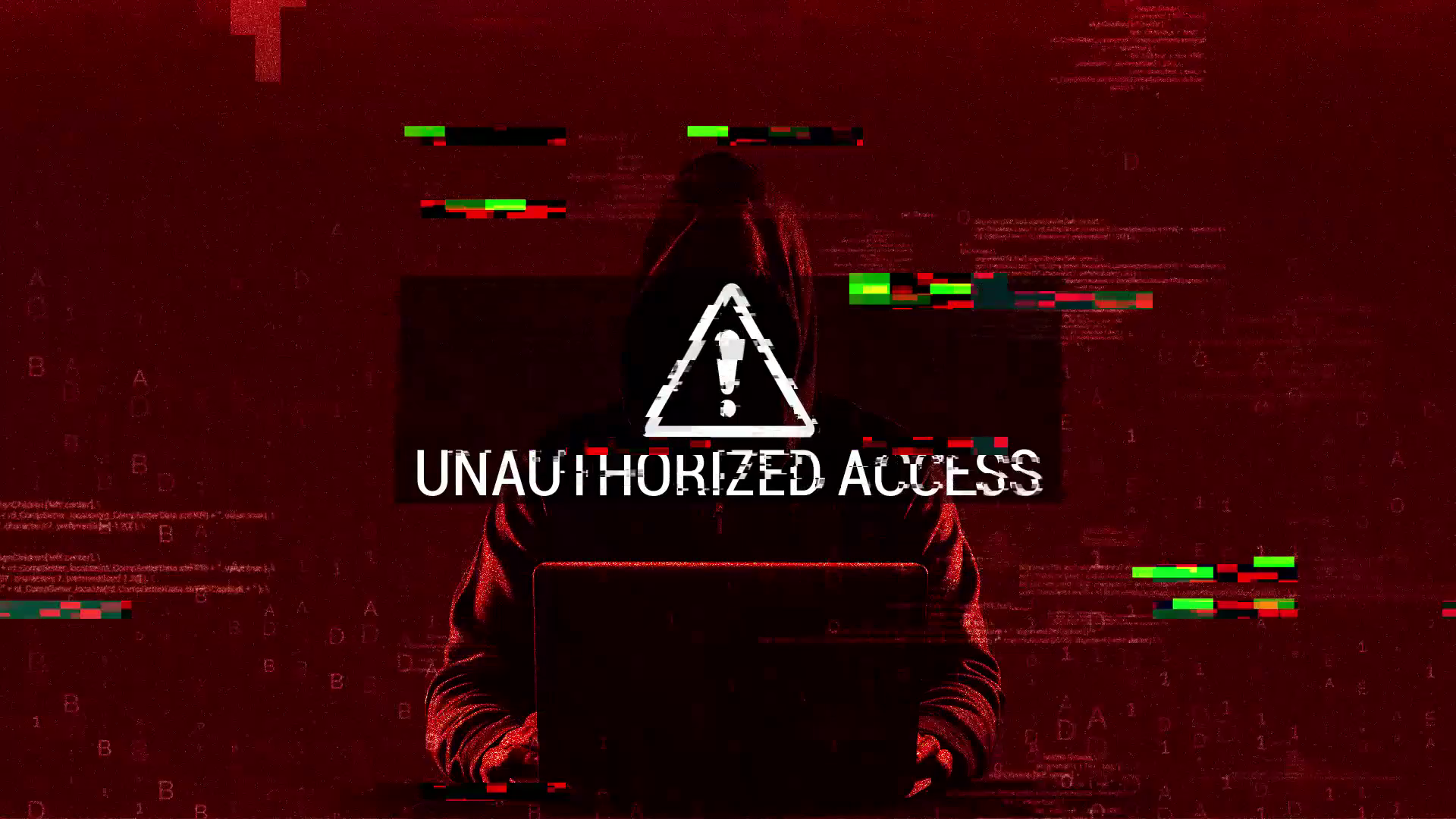 Unauthorized Access Warning Text On Signal Stock Motion Graphics SBV-351720495 - Storyblocks