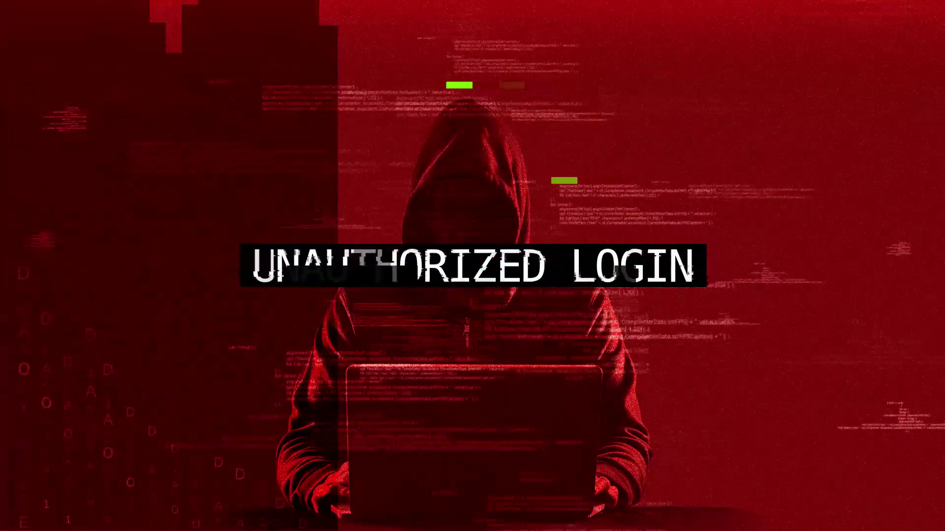 Unauthorized Login Warning Text On Signal Stock Motion Graphics SBV ...