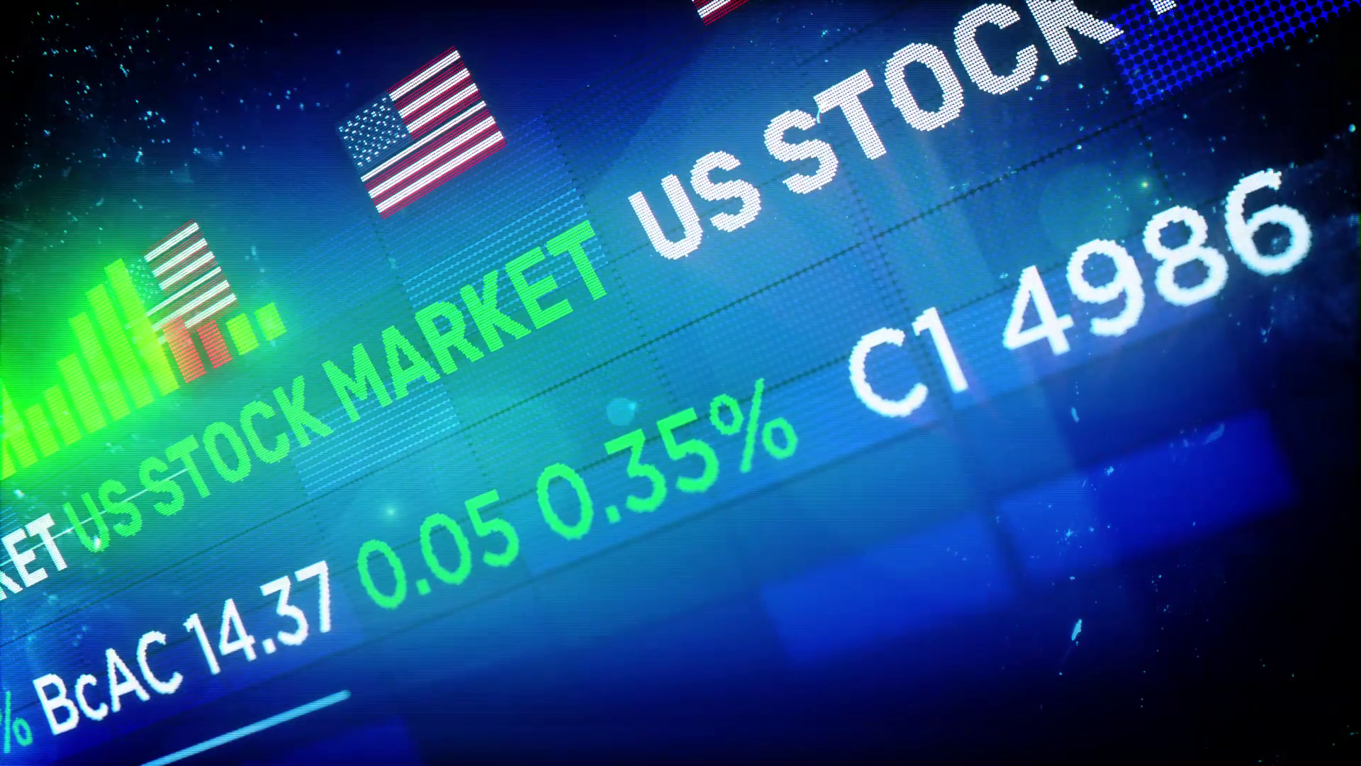 Usa Stock Market Data Chart Of Stock Market Stock Motion Graphics SBV ...
