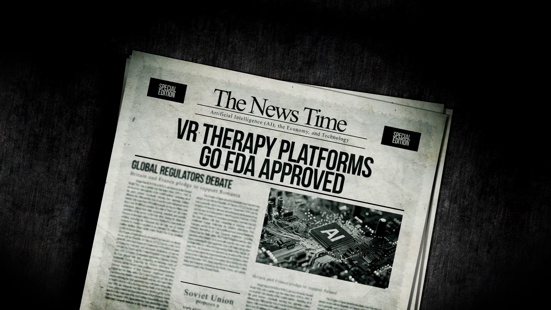 Vr Therapy Platforms Go Fda Approved Stock Motion Graphics SBV ...