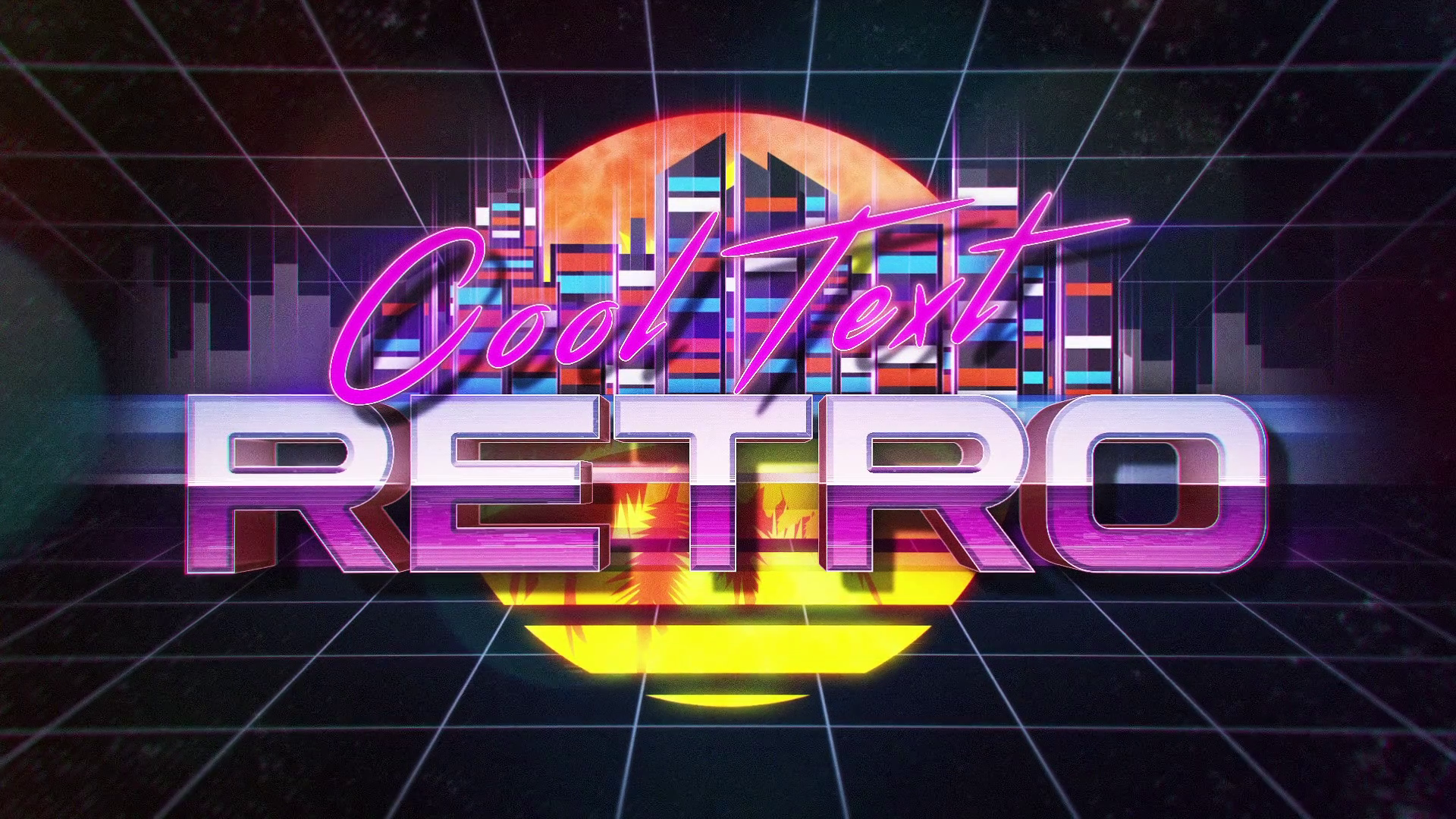 Retro Wave Style Logo - Storyblocks