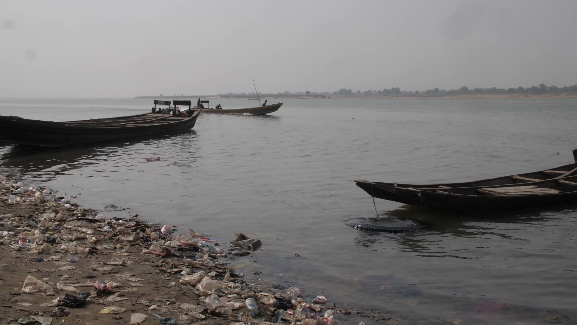 Traditional Passenger Boats Canoe Carrying Stock Footage SBV-346782831 ...