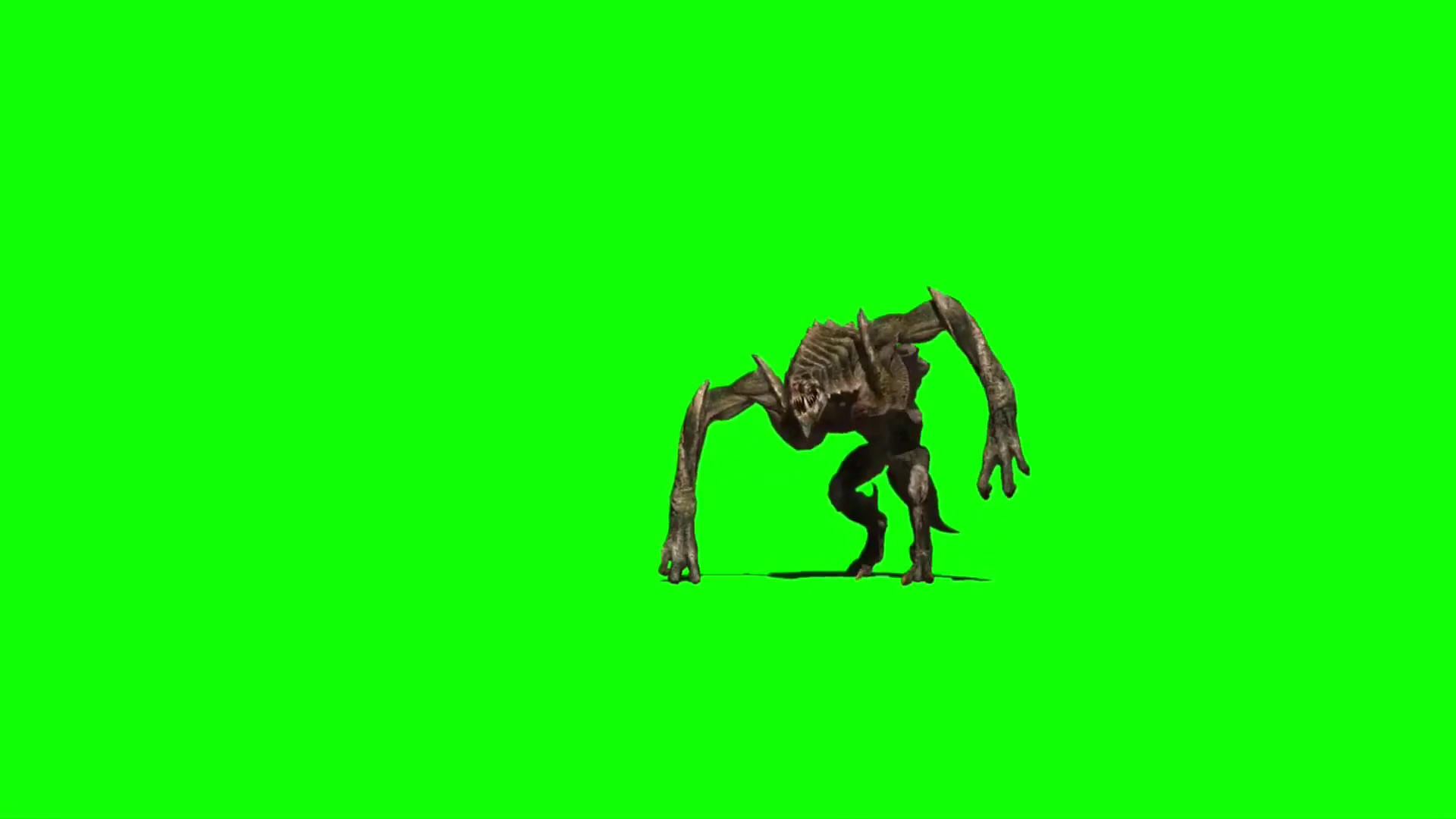 Monster Attacking On Green Screen 5 Stock Motion Graphics SBV-347559982 ...