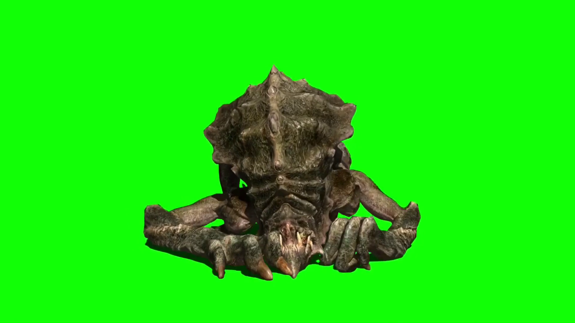 Monster Roaring On Green Screen Stock Motion Graphics SBV-347559984 ...