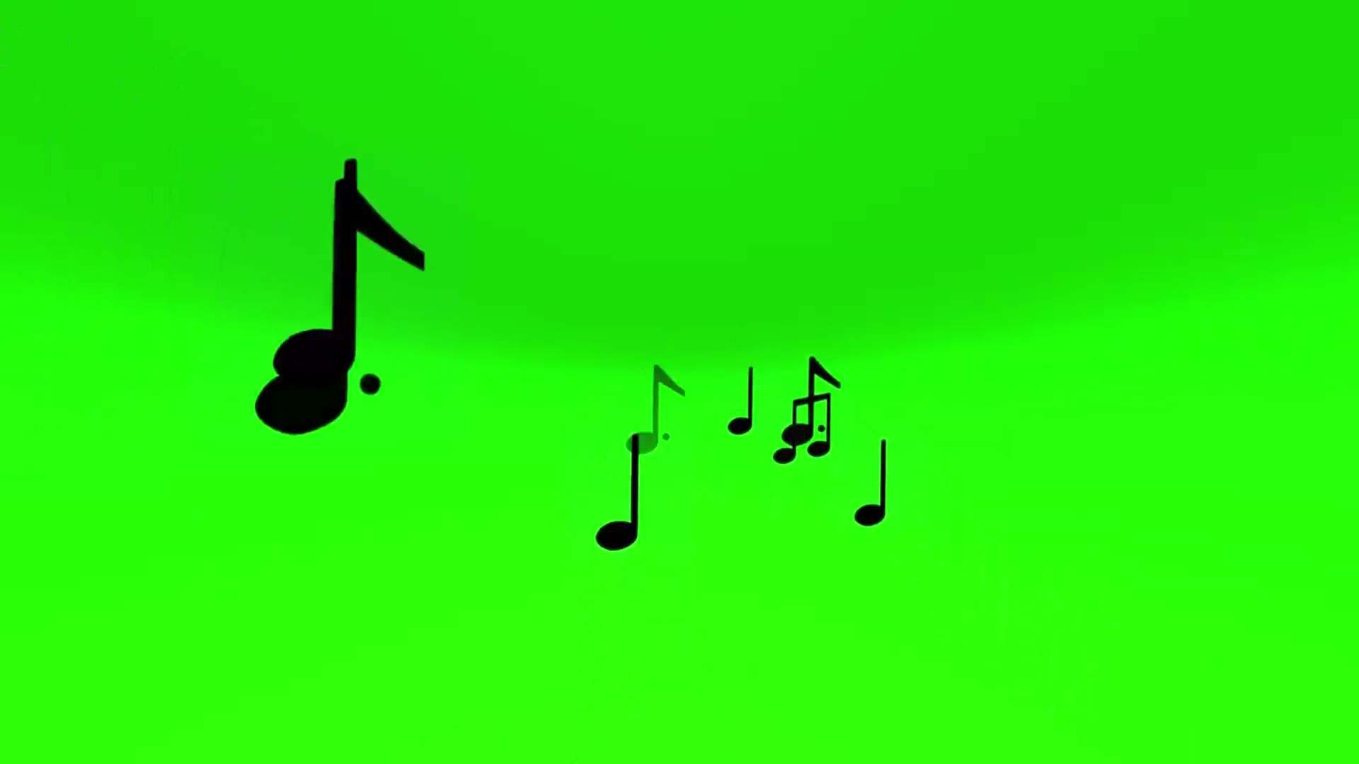 Music Notes Flying On Green Screen 03 Stock Motion Graphics SBV ...