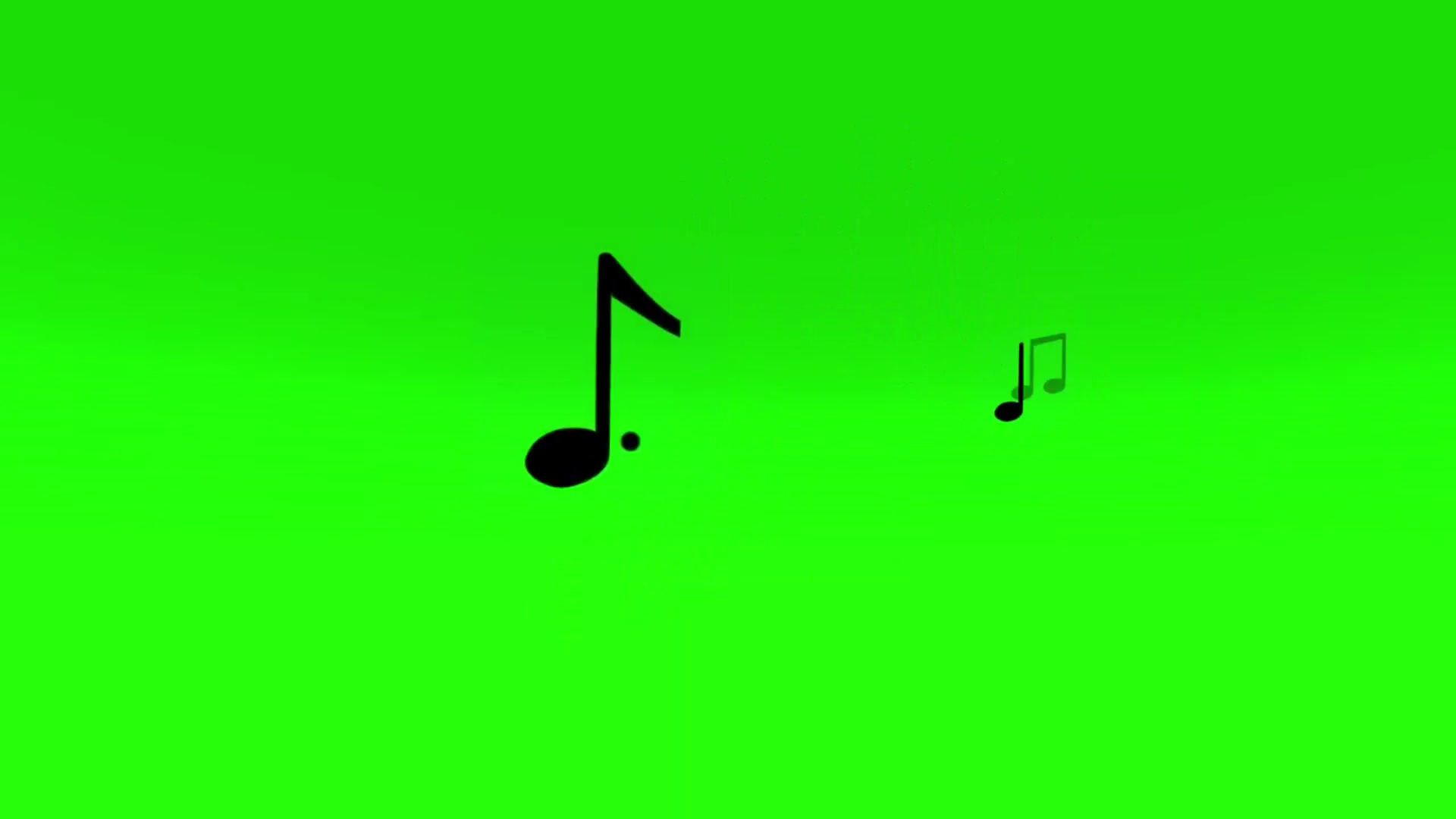 Music Notes Flying On Green Screen 04 Stock Motion Graphics SBV ...