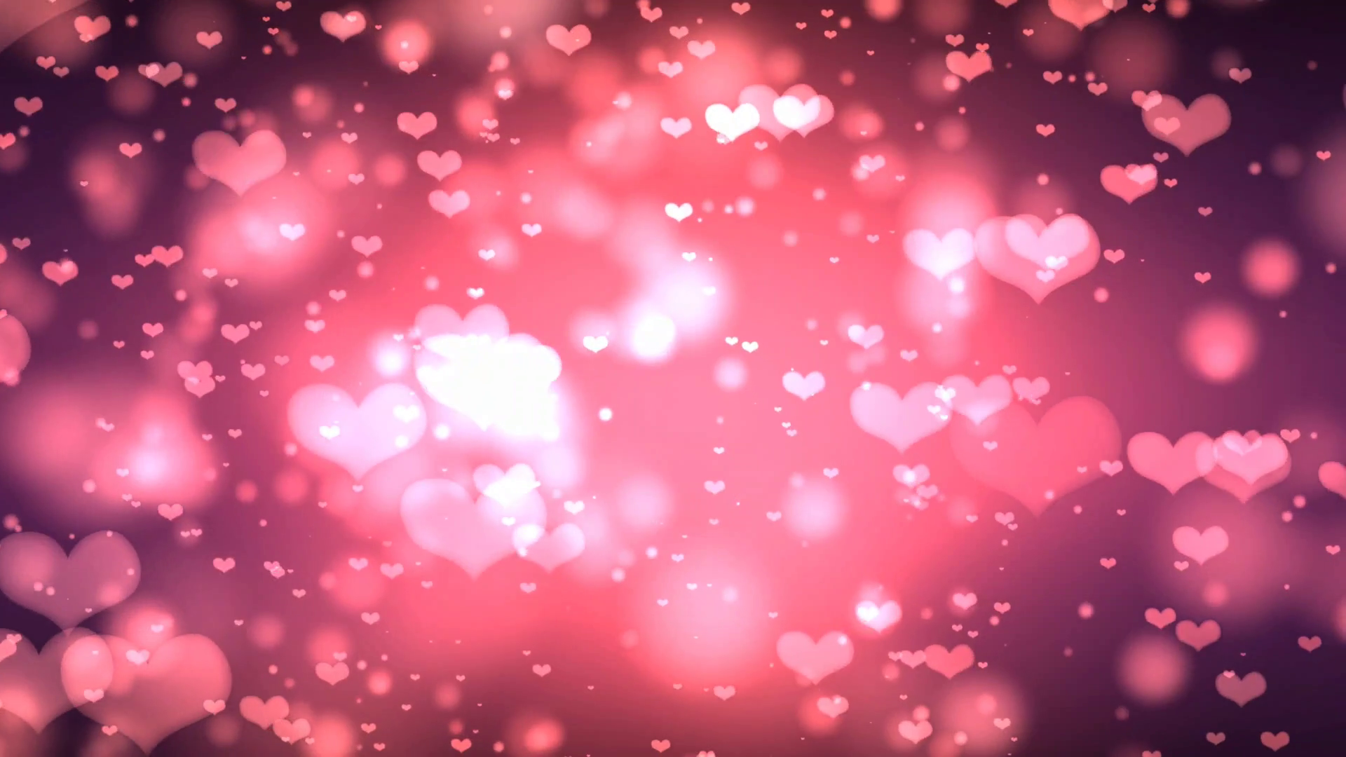 Red Glowing Hearts Motion Loop Background Stock Motion Graphics SBV ...