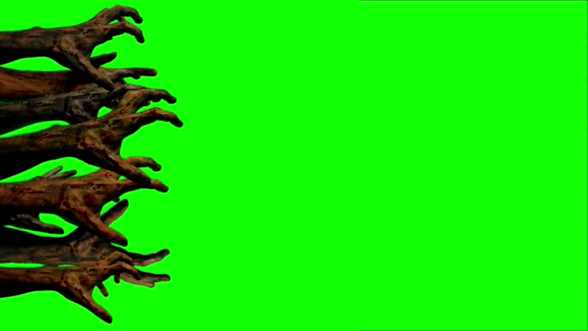 Zombie Hands On Green Screen 3 Stock Motion Graphics SBV-347560073 ...