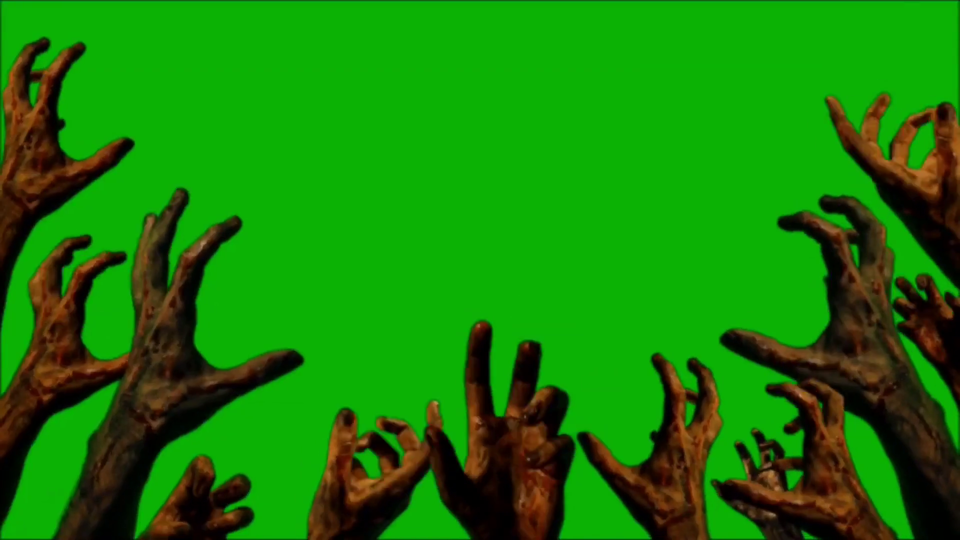 Zombie Hands On Green Screen 6 Stock Motion Graphics SBV-347560082 ...
