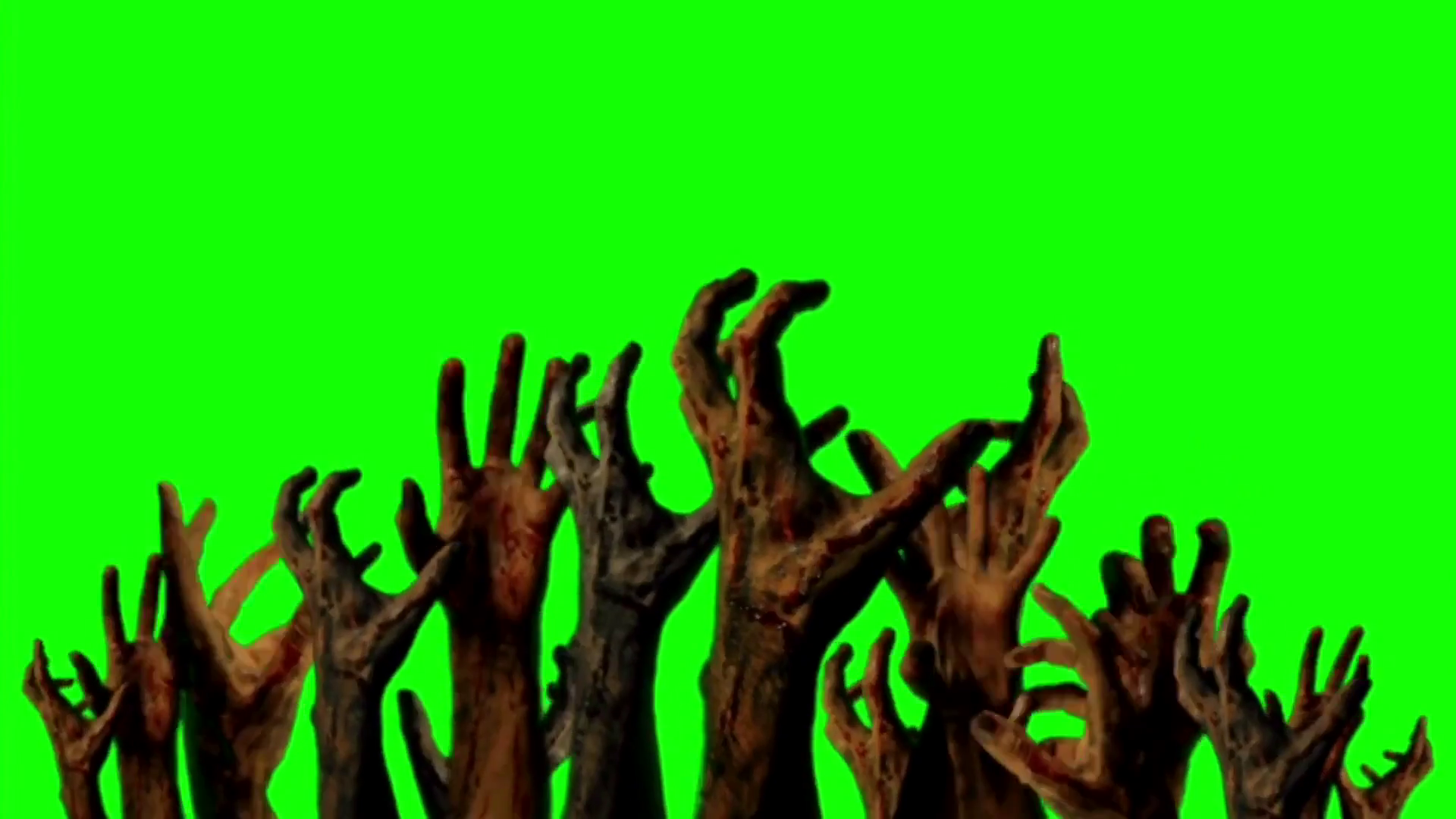 Zombie Hands On Green Screen Stock Motion Graphics SBV-347560084 ...