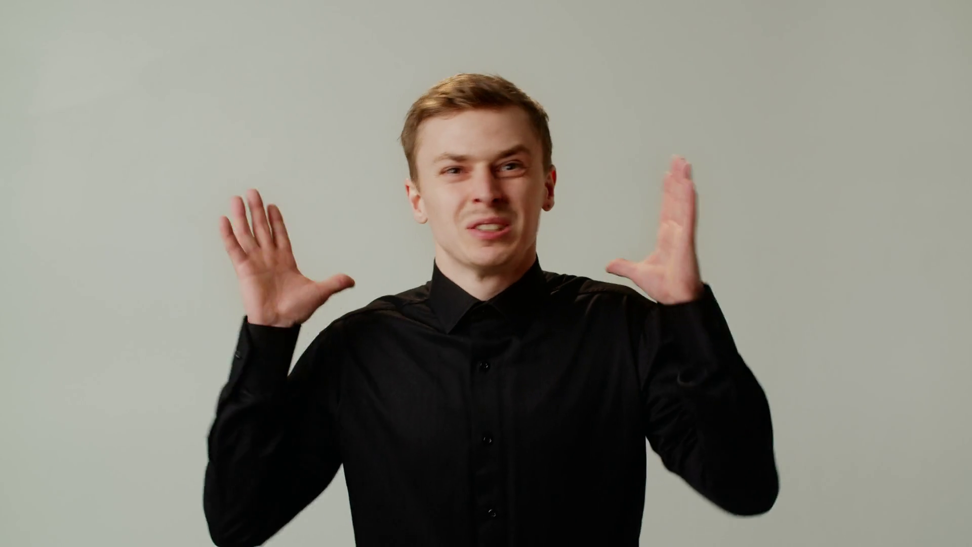 A Guy Is Angry Covers Ears Ready To Explode Stock Footage SBV-348760420 ...