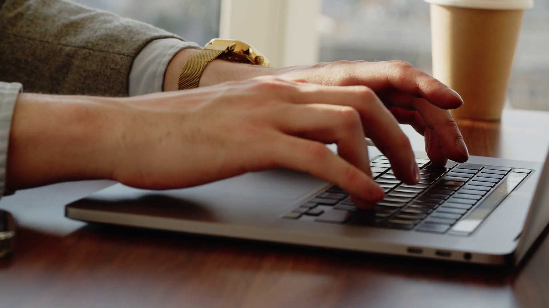 Close Up Hands Type Text On Keyboard Stock Footage SBV-348750879 ...