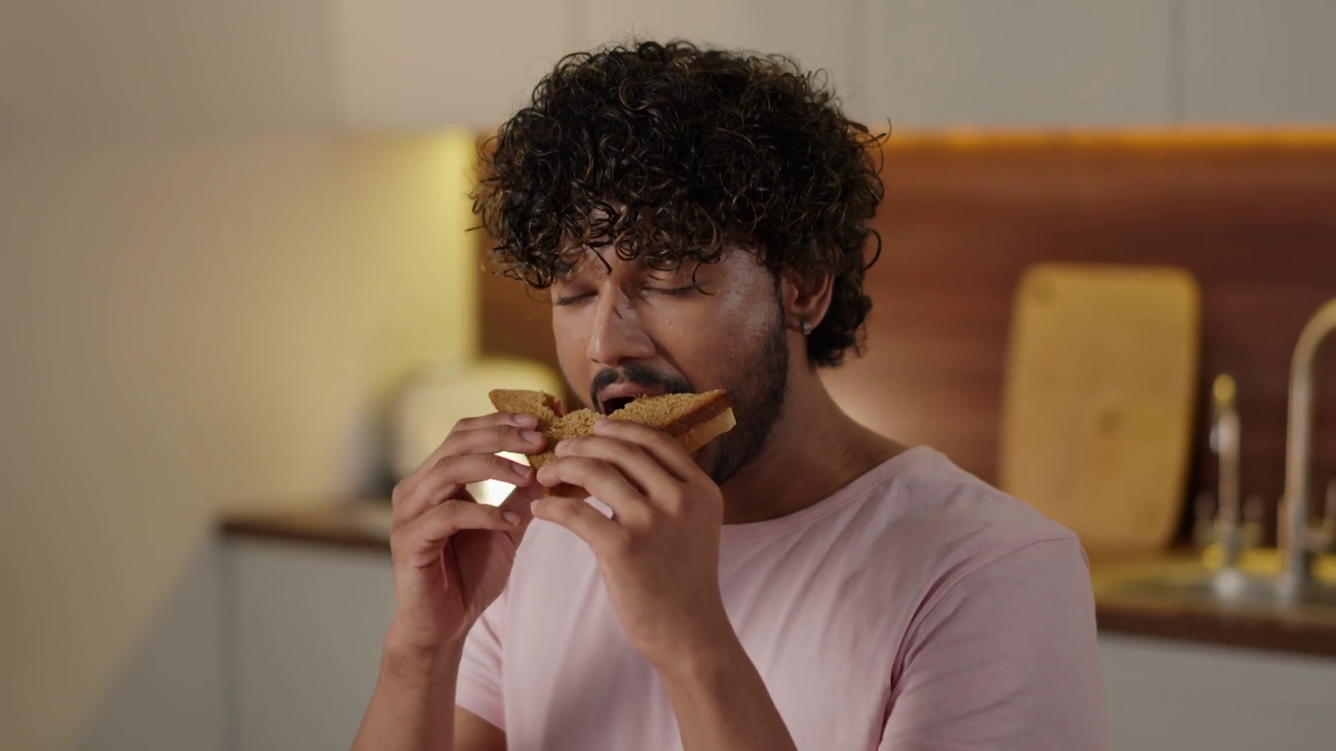 Concept Of Cheat Meal Young Indian Man Stock Footage SBV-348757974 ...