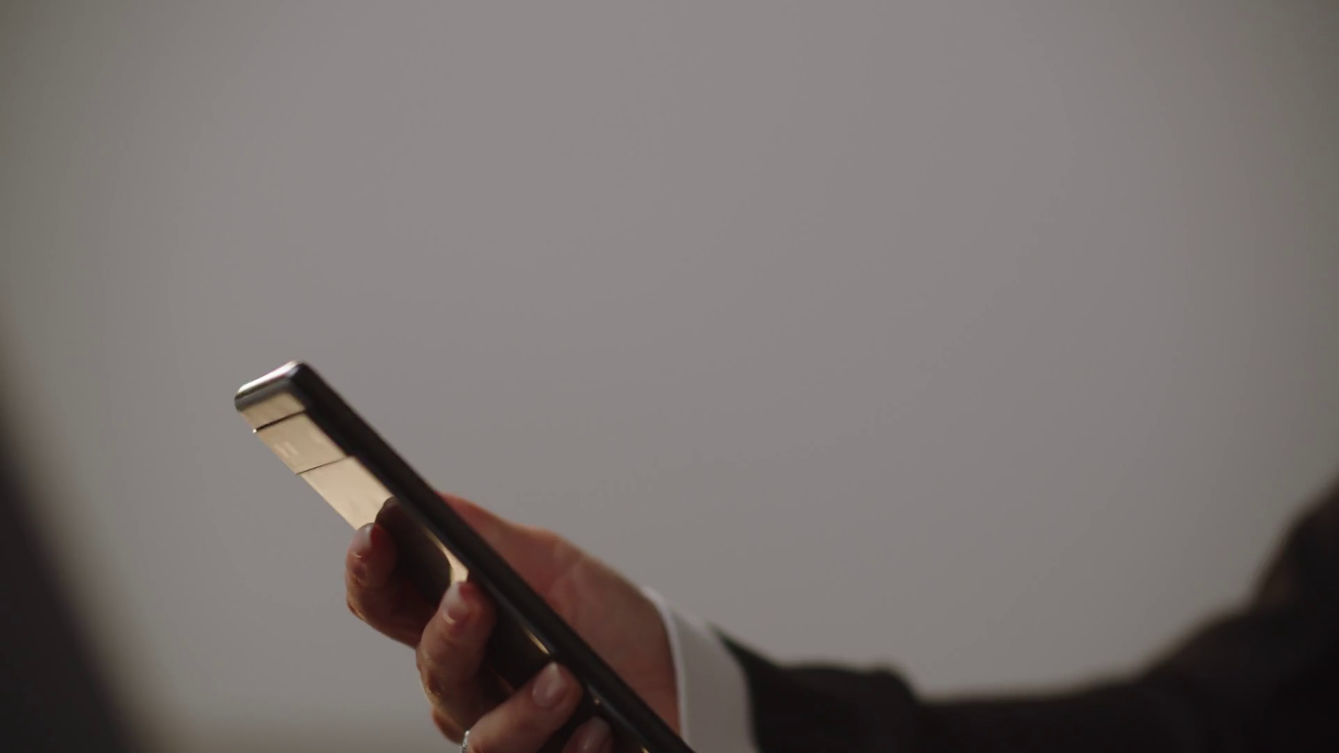 Close Up Shot Business Woman Scrolling News Stock Footage SBV-348817239 ...