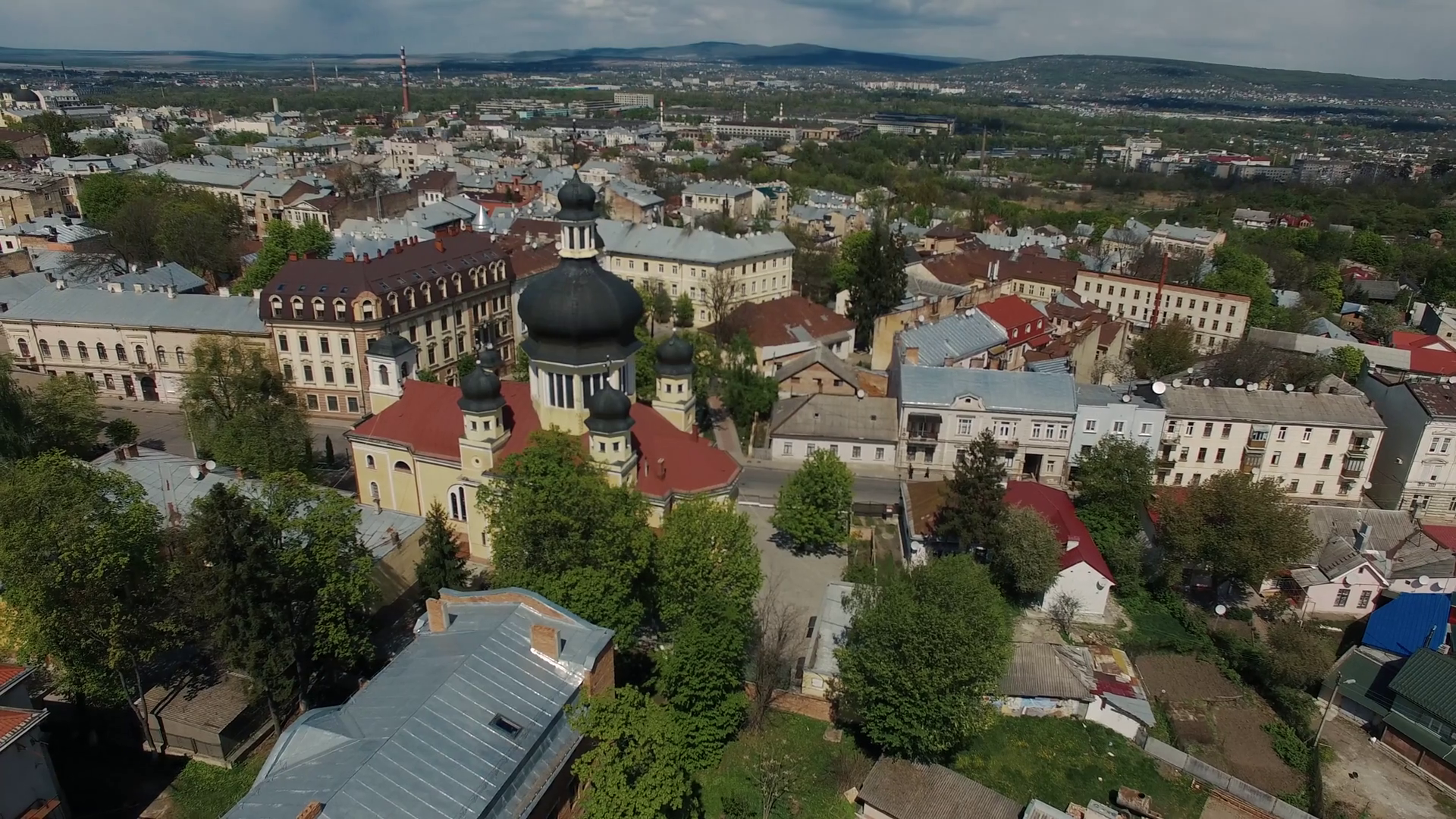Chernivtsi, Ukraine. Aerial Shoot of city Stock Video Footage 00:26 SBV ...