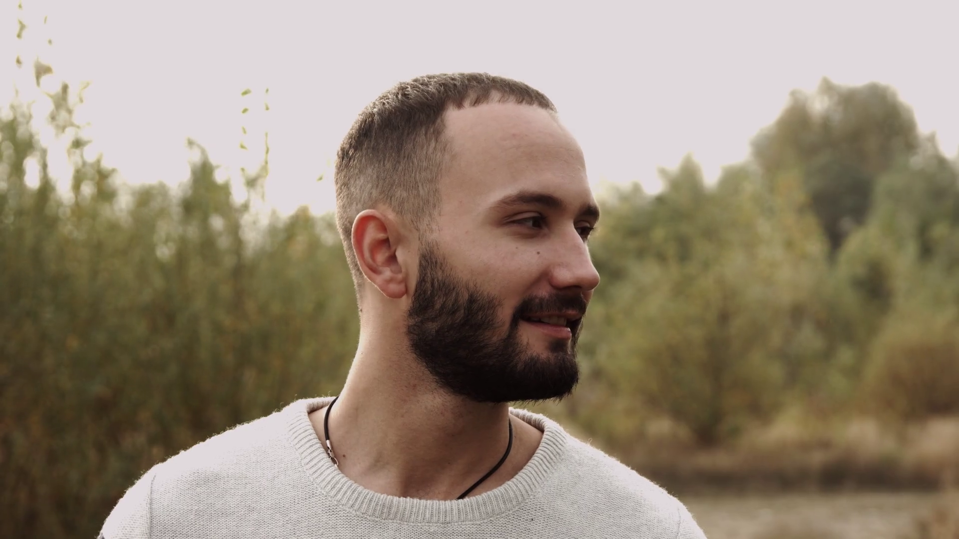 Happy Man Look At Camera Happy Man In Autumn Stock Footage SBV ...