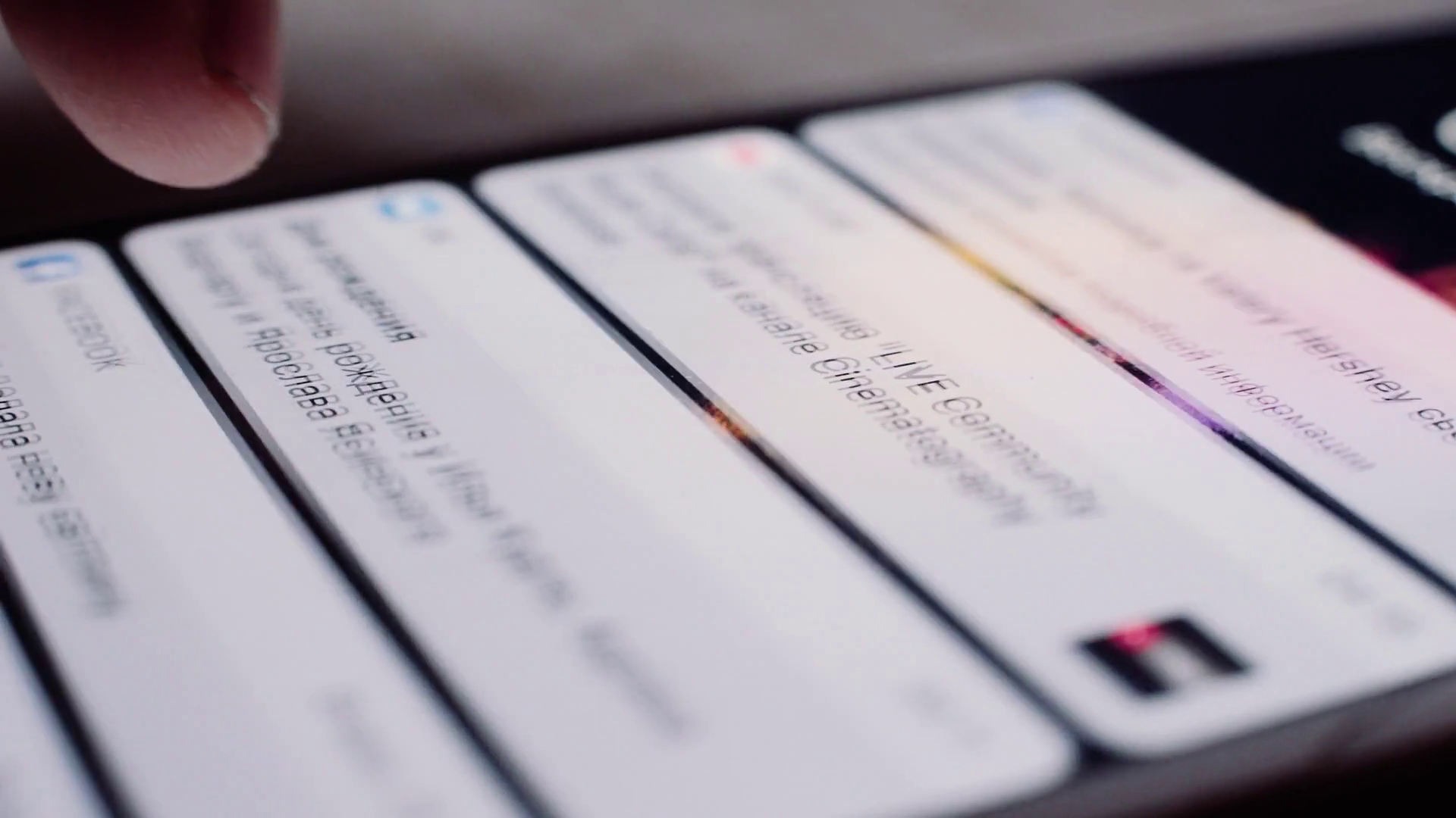 Scrolling Notifications On Phone 4k Stock Footage SBV-315845195 ...