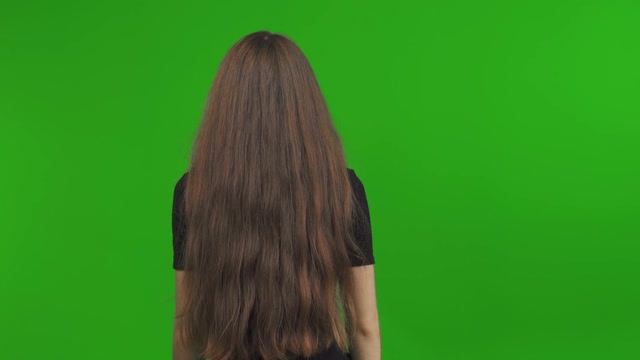 Woman Waving Hand Green Screen Stock Footage: Royalty-Free Video Clips ...