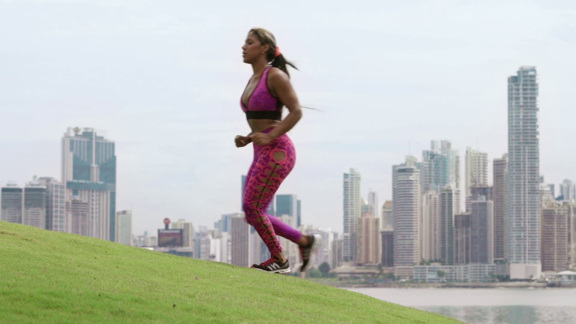 15 Woman Running Working Out At Morning In Stock Footage SBV-302598794 ...