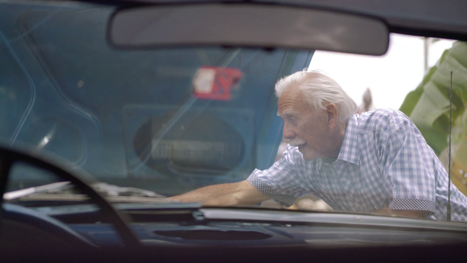 5-old Man Grandpa Fixing Car Engine With Boy Stock Footage SBV ...