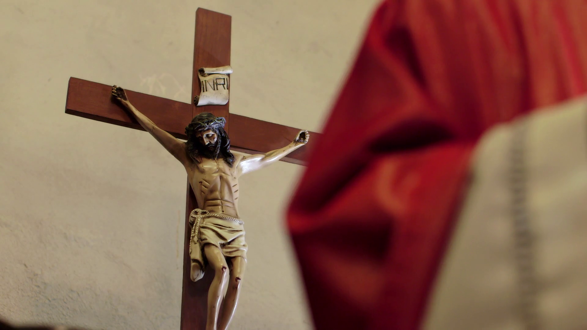 Catholic Priest On Altar Talking To People Stock Footage SBV-300926163 ...