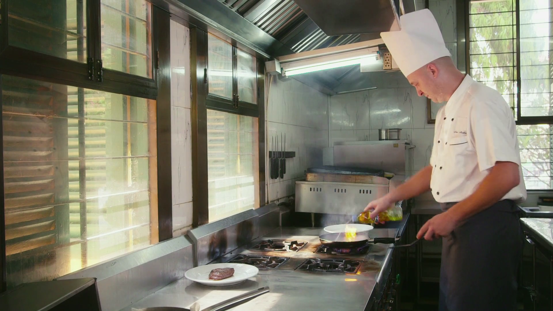 Chef Cooking Preparing Food Professional Stock Footage SBV-301117051 ...