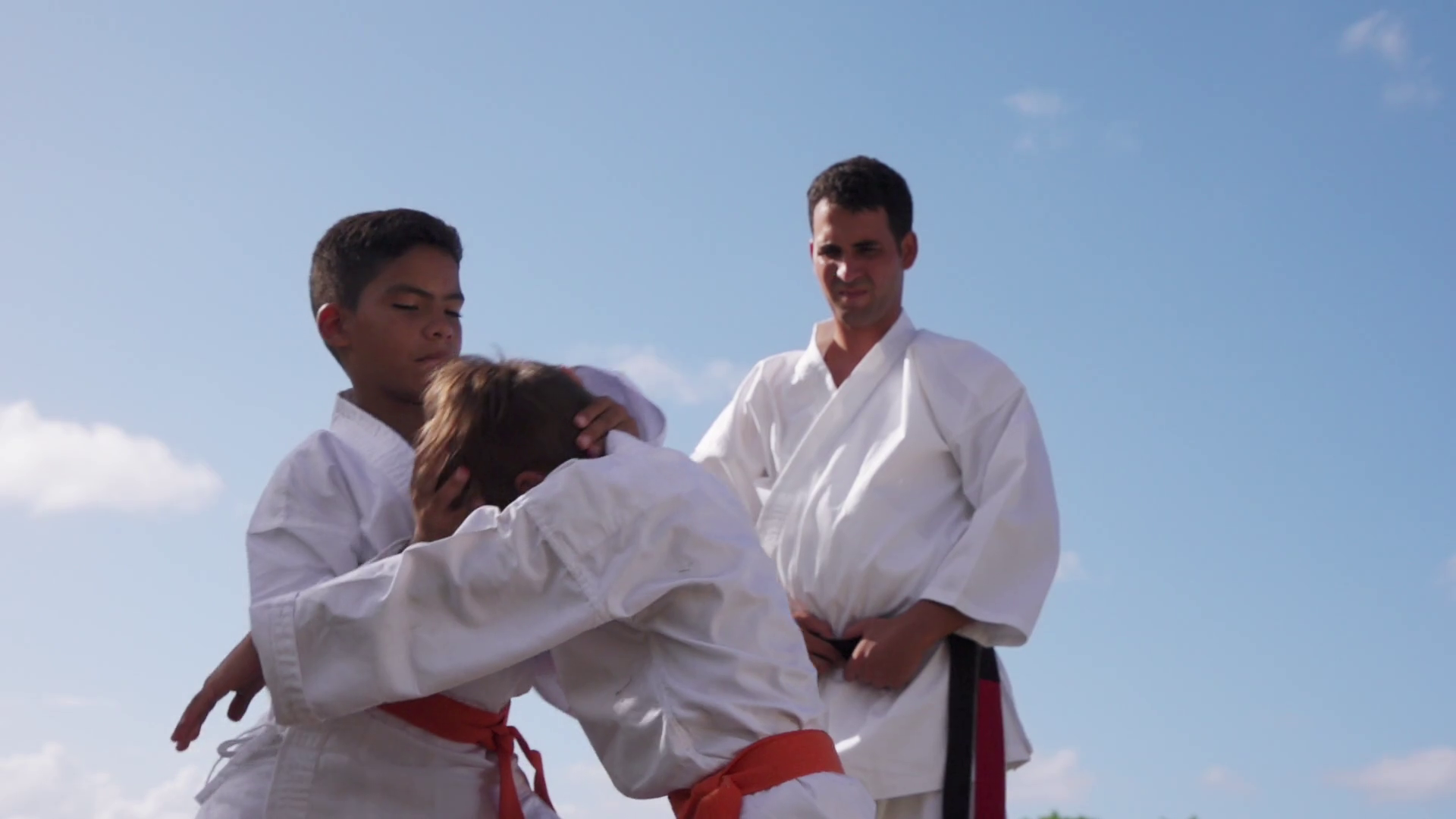 Children Fighting At Karate School With Stock Footage SBV-311310164 ...
