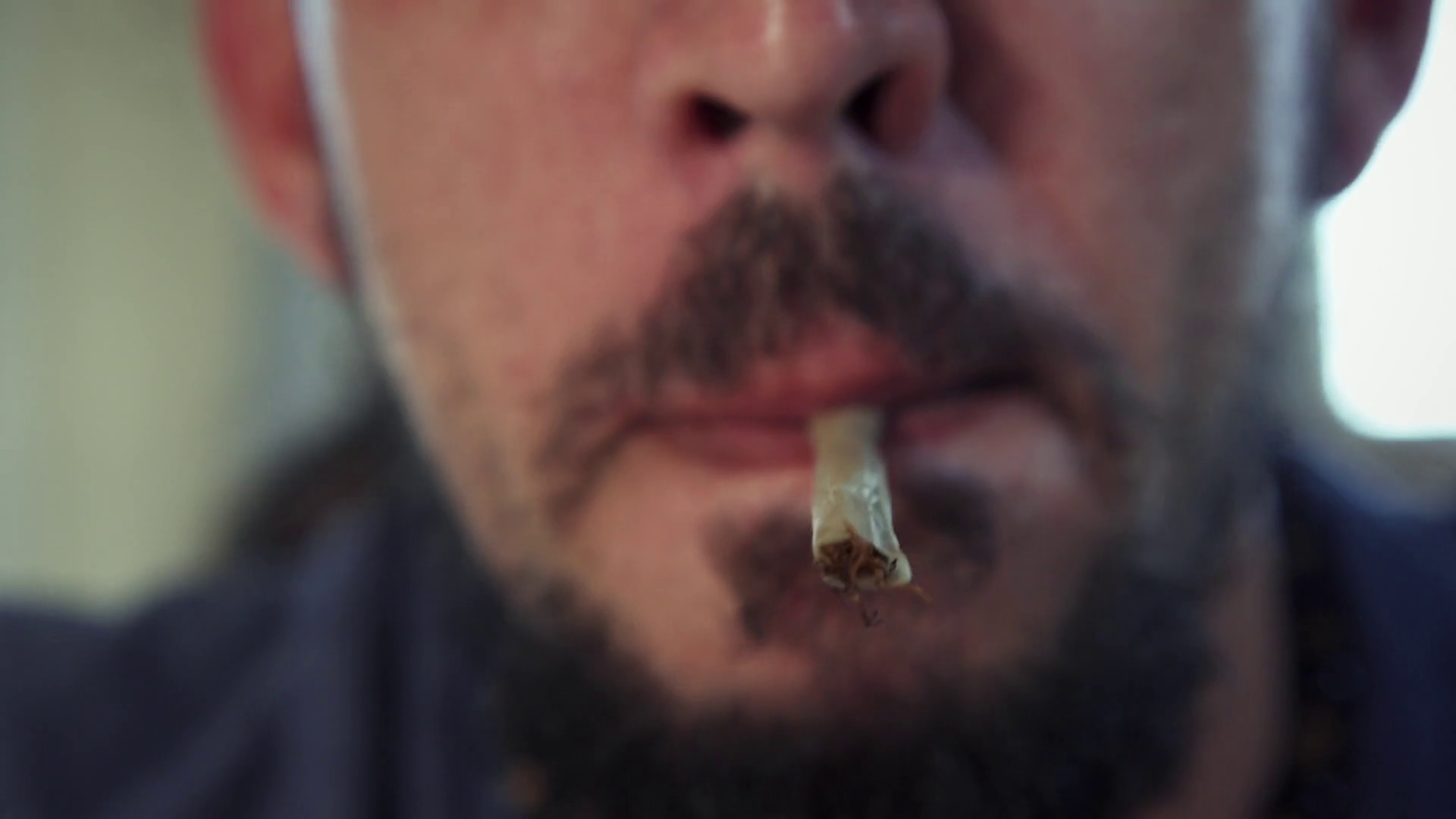 Hispanic Man Smoking Hashish Joint Marijuana Stock Footage SBV ...