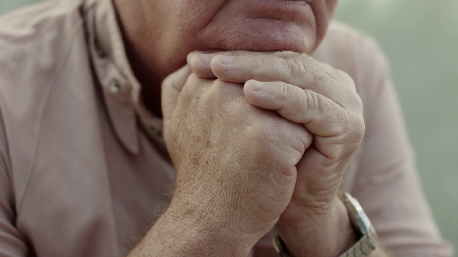 Seniors Portrait Of Sad Elderly Man With Stock Footage SBV-300971361 ...