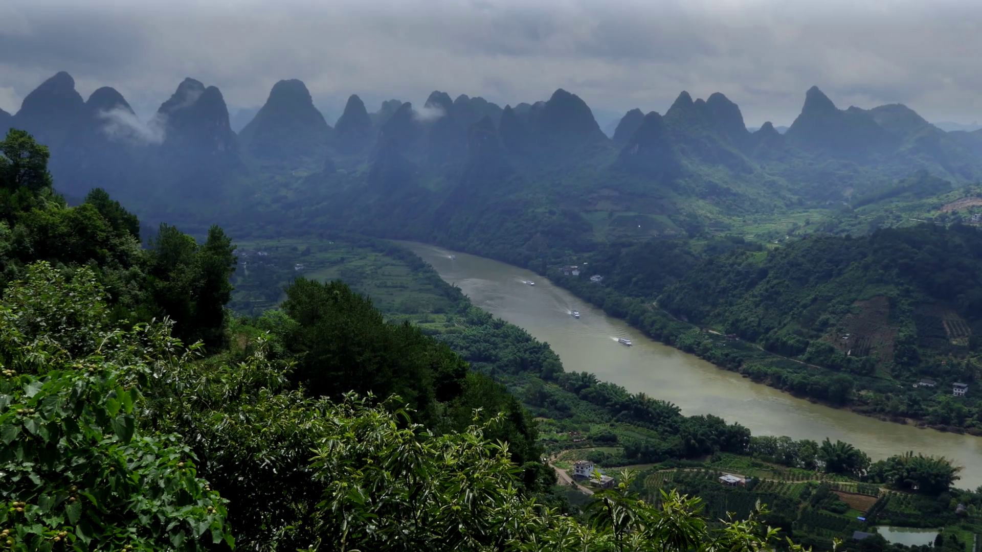 Scenic Natural Landscape In China: Karst Stock Footage SBV-317715629 ...