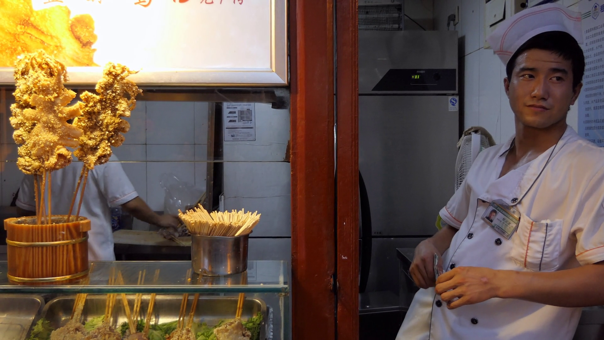 Chinese Cook Working In Asian Restaurant Stock Footage SBV-322875215 ...