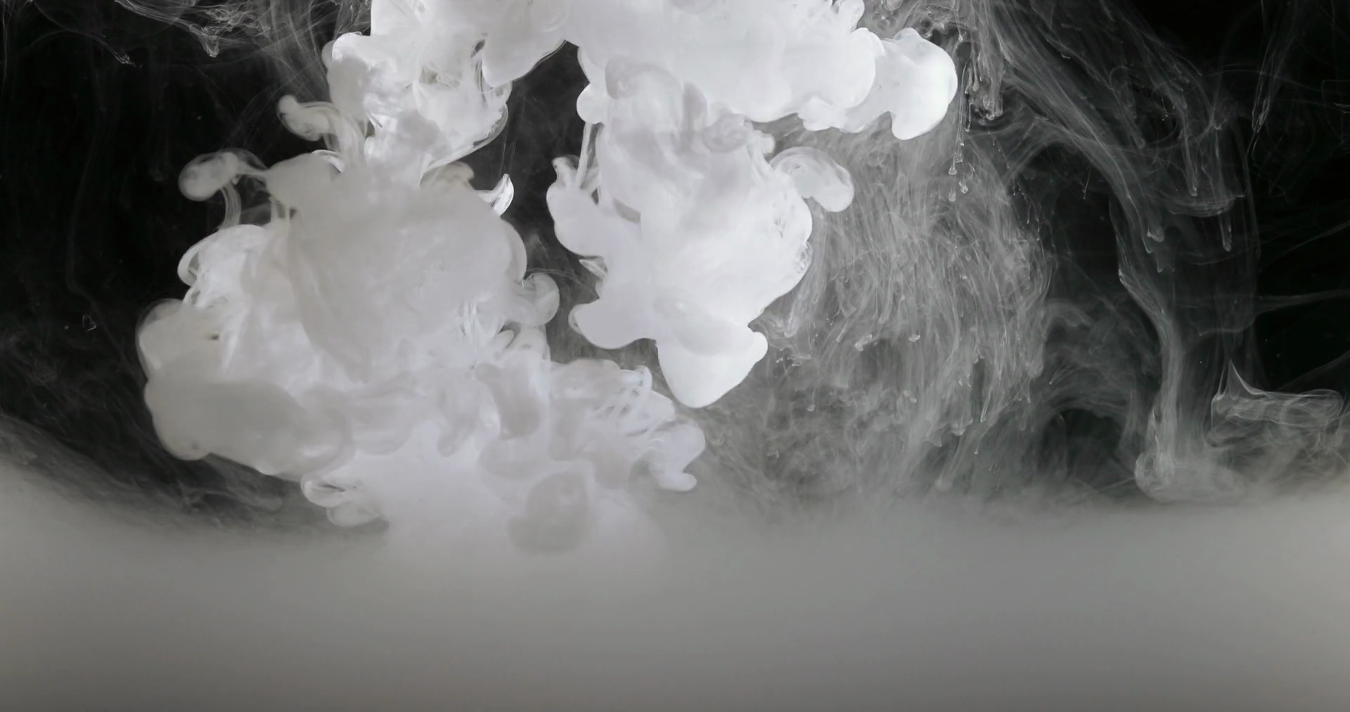 Concept Art White Paint In Water As Smoke In Slowmotion Stock Video ...