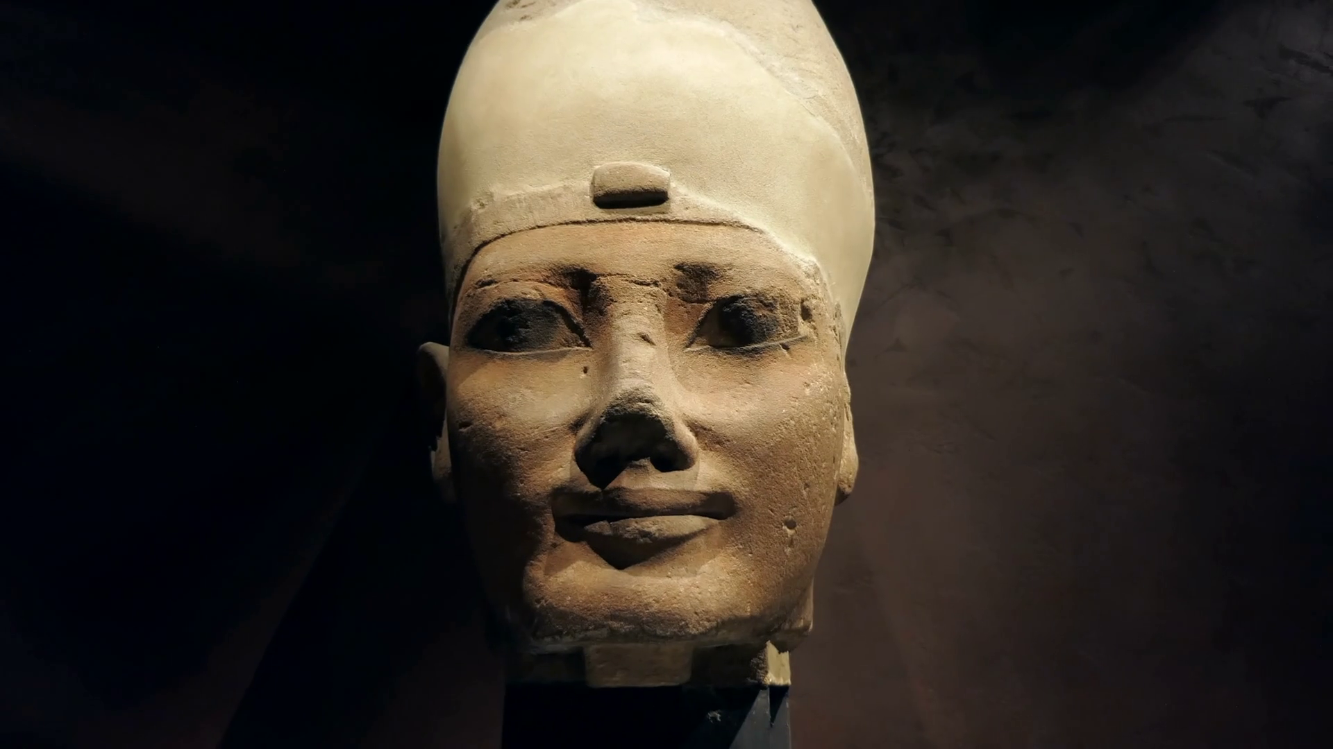 Head Of Ancient Statue At Egyptian Museum In Stock Footage SBV ...