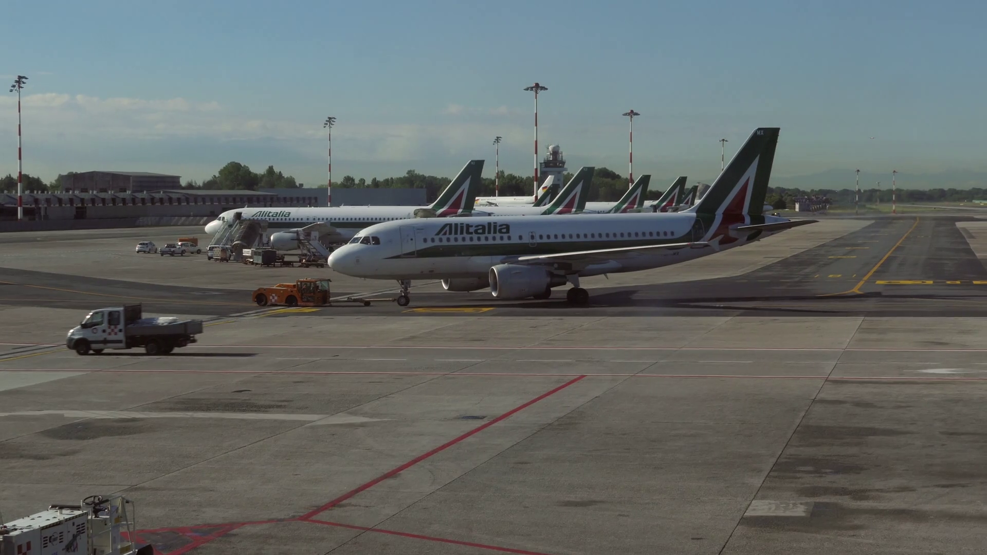 Linate International City Airport Milan Stock Footage SBV-315128232 ...