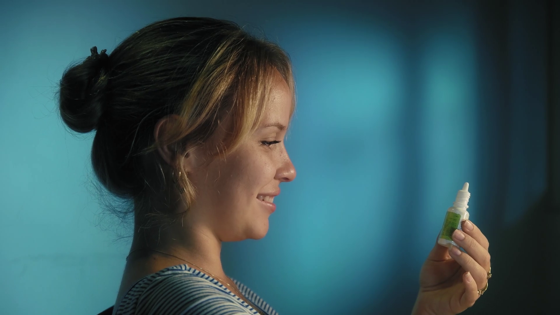 Woman With Eyes Tired Applying Collyrium Eye Stock Footage SBV ...