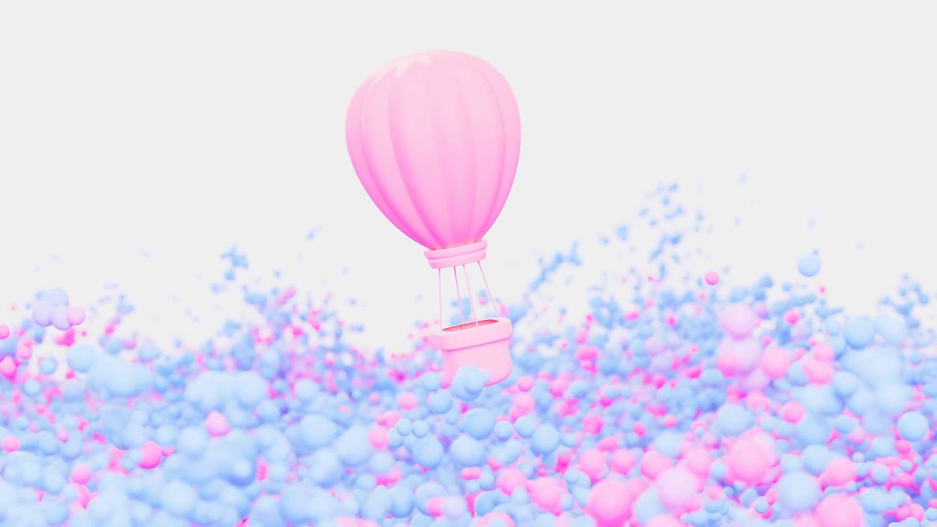 Cartoon Hot Balloon With Colorful Spheres Stock Motion Graphics SBV ...