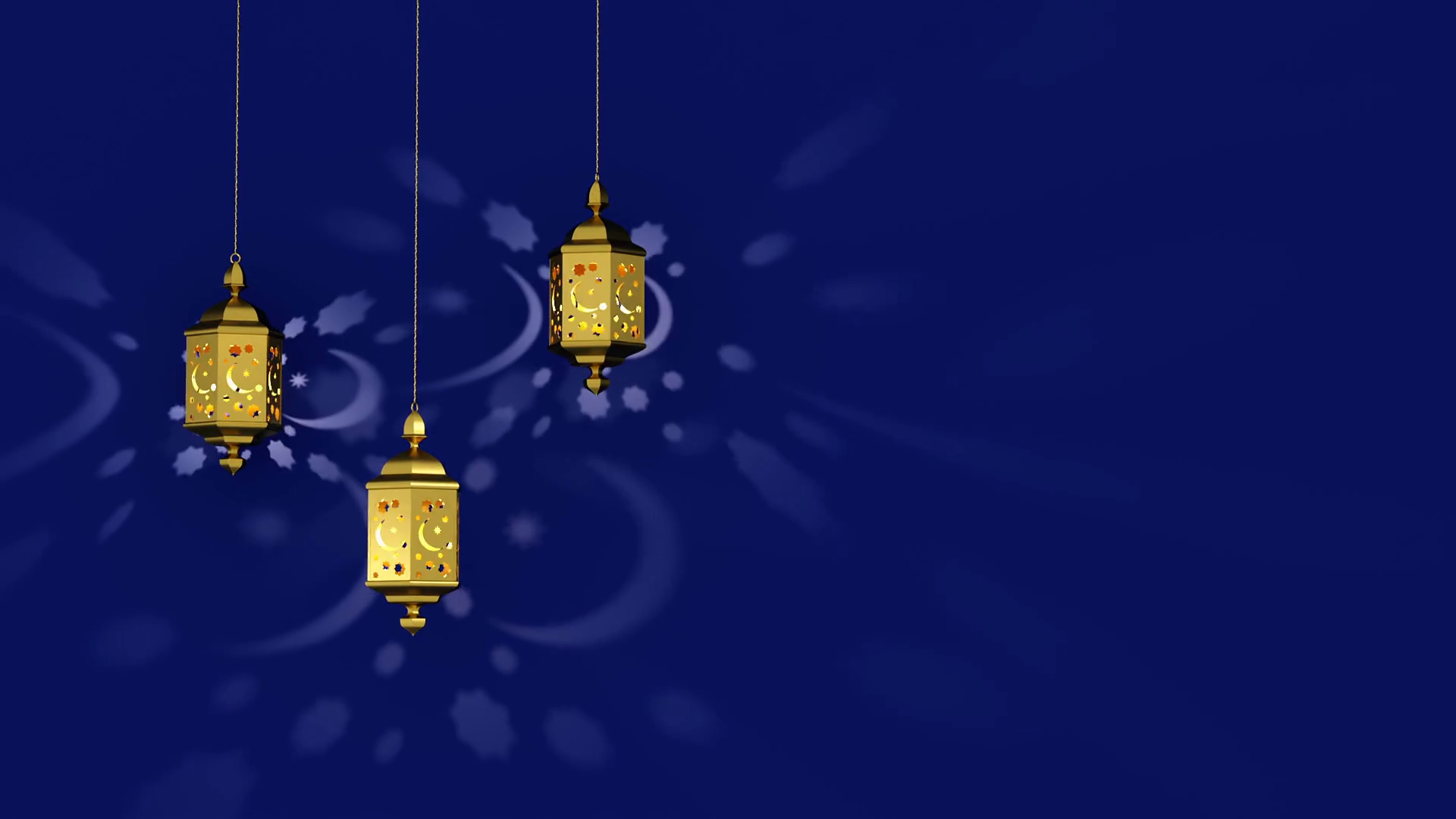 3d Render Traditional Lanterns Ramadan Stock Motion Graphics SBV ...