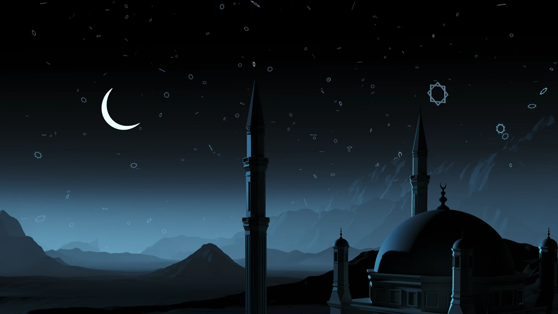 Mosque Moon Ramadan Holiday Stock Motion Graphics SBV-347525382 ...