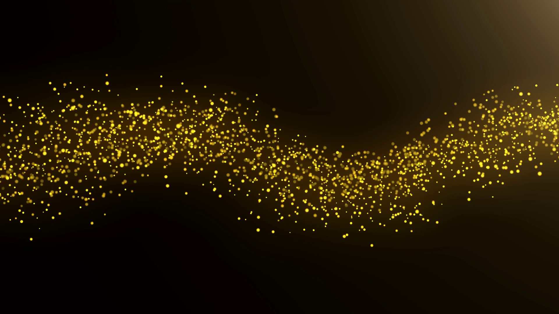 Golden Dust Particles Flying In Wave-like Stock Motion Graphics SBV ...