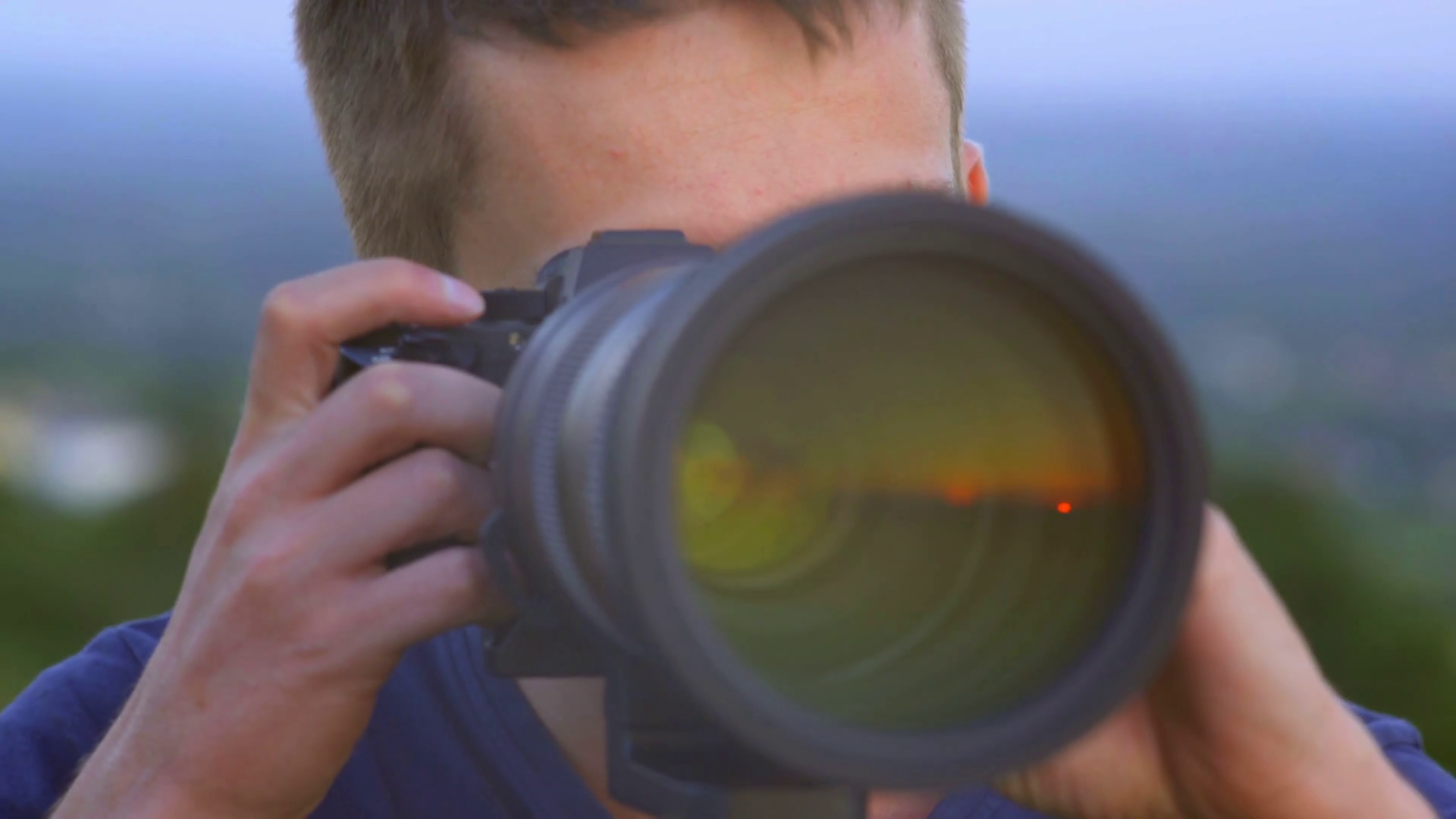 5 In 1 Video! Man Use Professional Camera Stock Footage SBV-311307000 ...