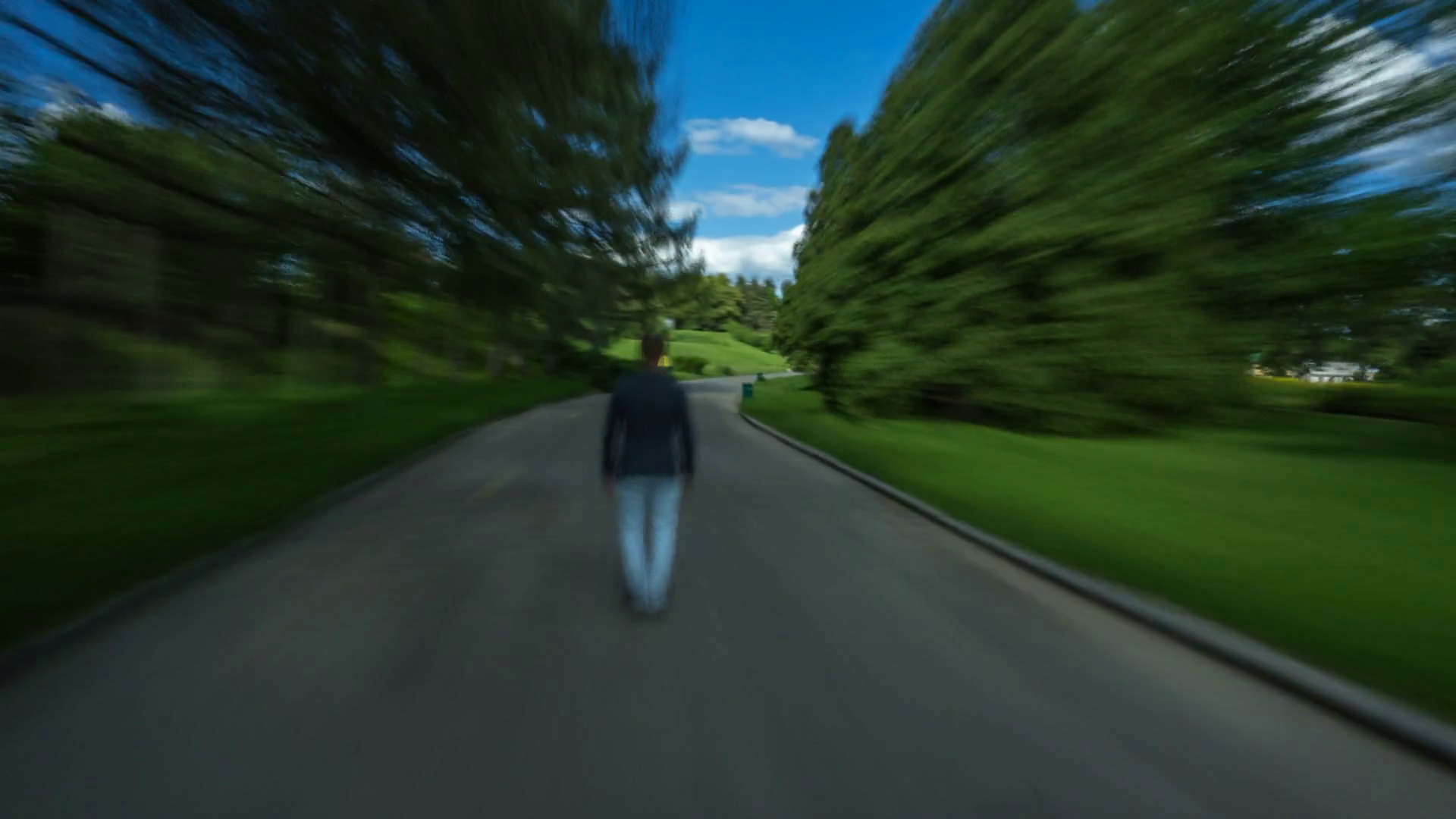 The Man Walk In Beautiful Park Time Lapse Stock Footage SBV-310711660 ...