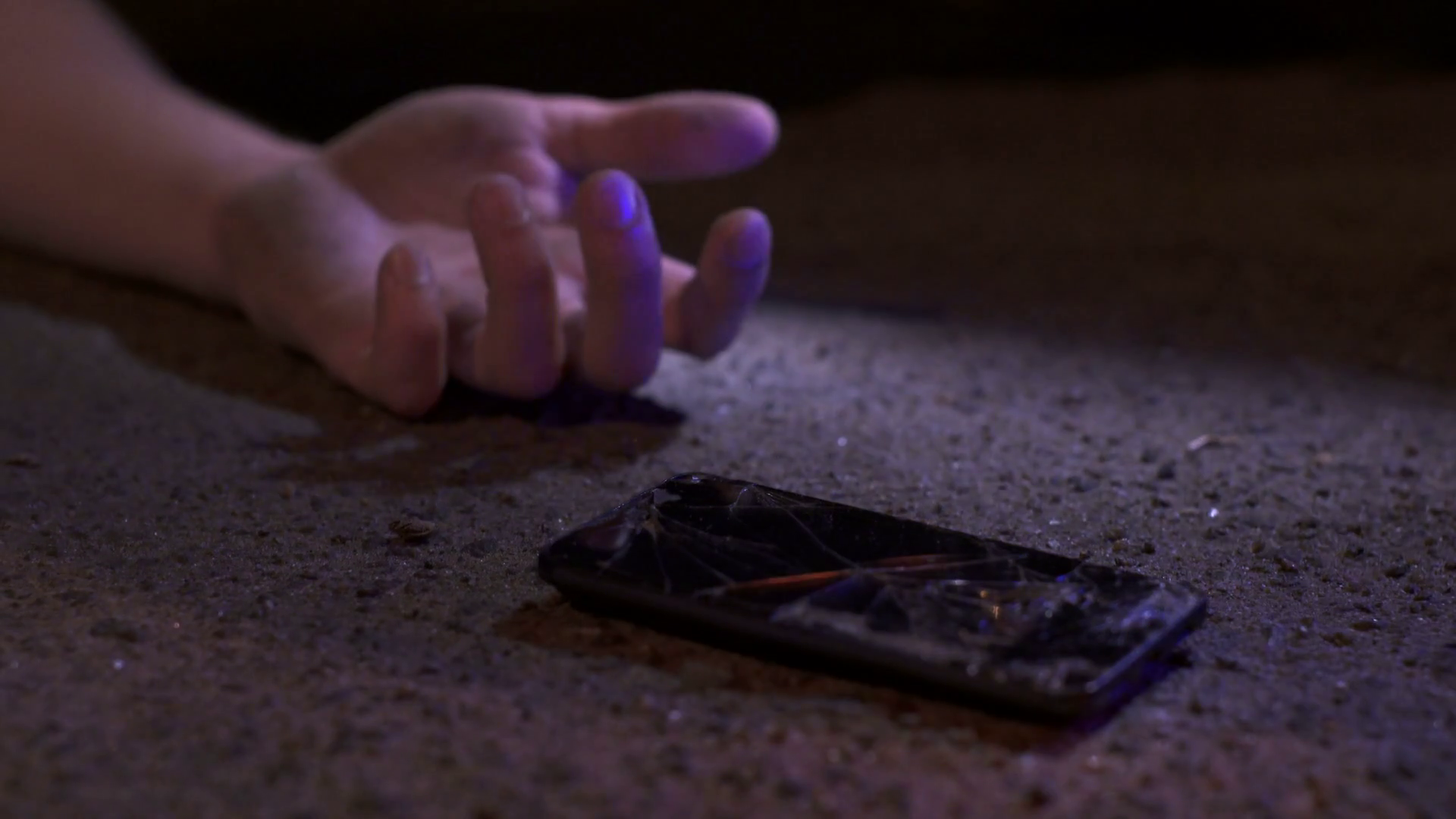 The Night Accident With Hand Broken Phone Stock Footage SBV-311346961 ...