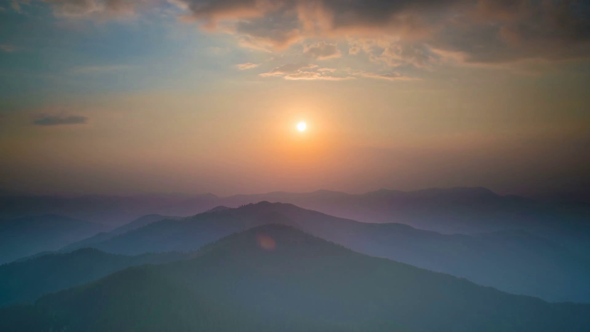 The Picturesque Mountain View On The Stock Footage SBV-310510098 ...